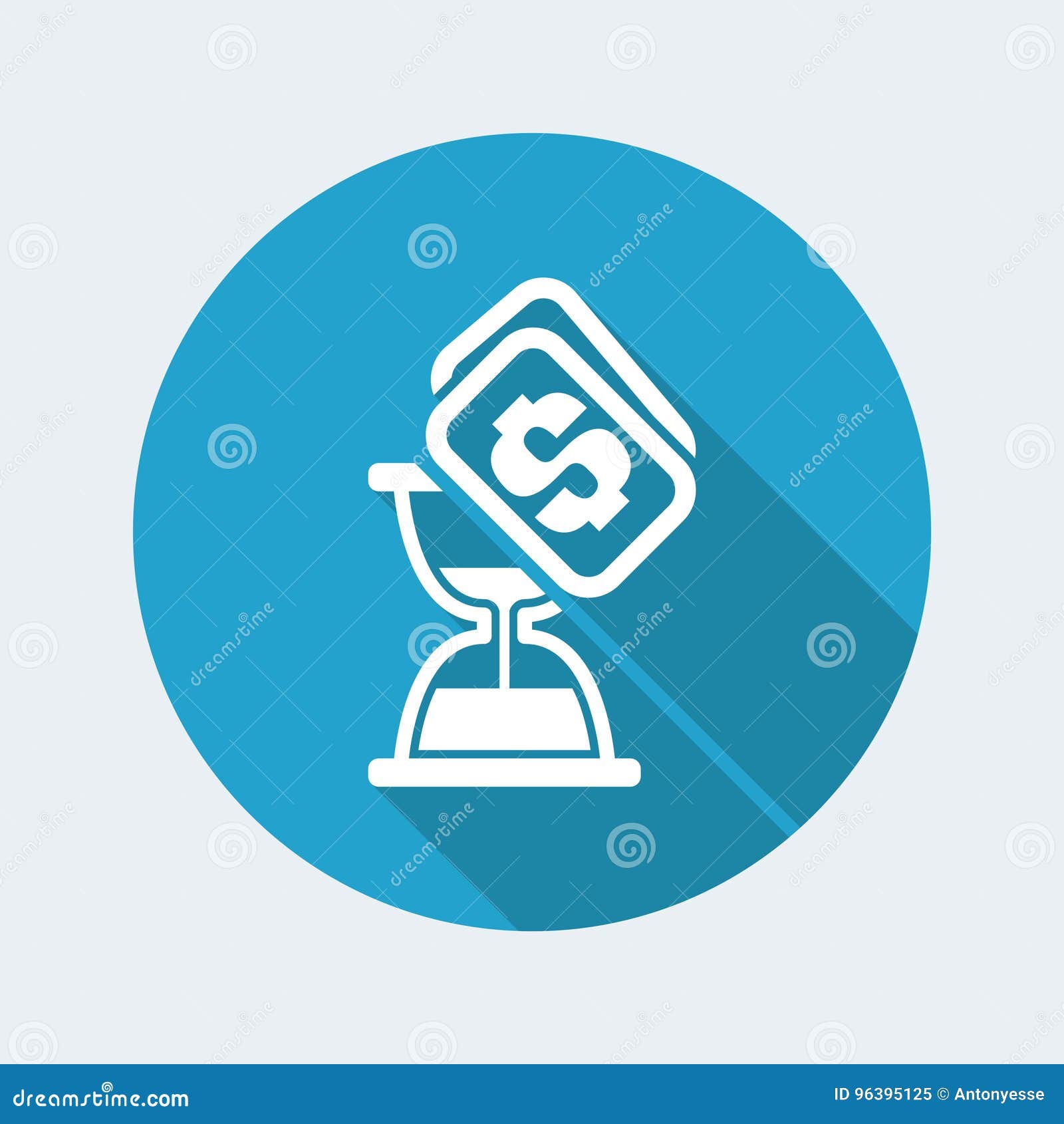 Time cost icon stock vector. Illustration of time, gain - 96395125
