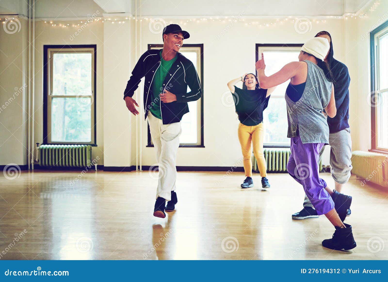 Time in the Dance Studio is Time Well Spent. a Group of Young Friends ...