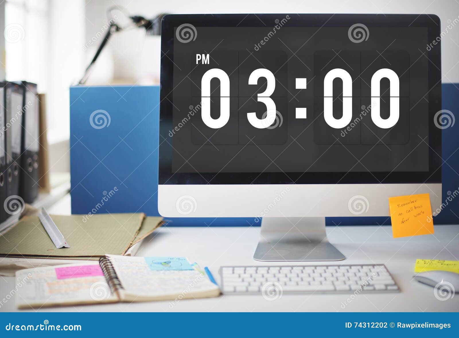 Time and Date Clock Graphic Concept Stock Photo - Image of office ...