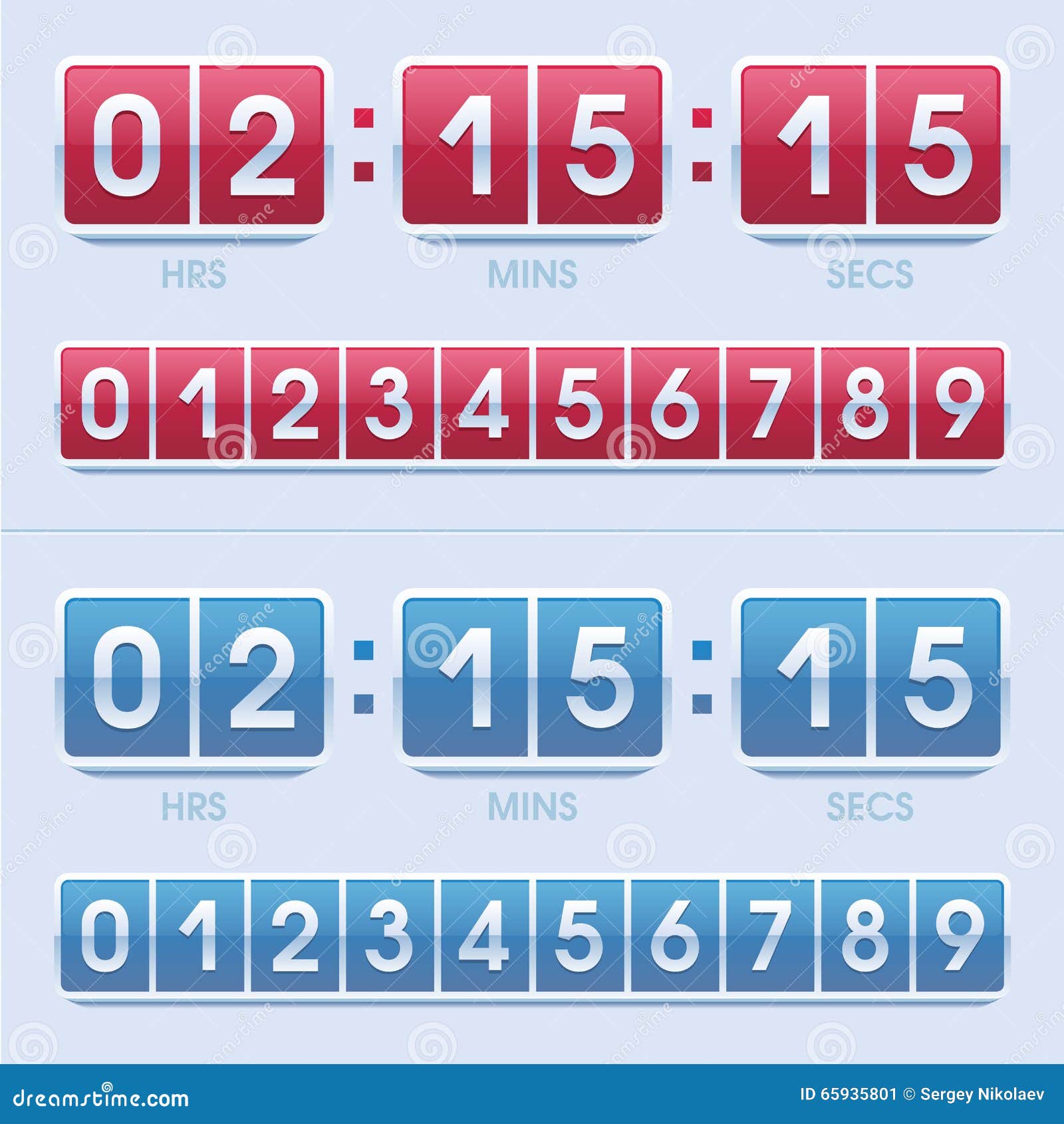 Time and day clock. stock vector. Illustration of month - 65935801