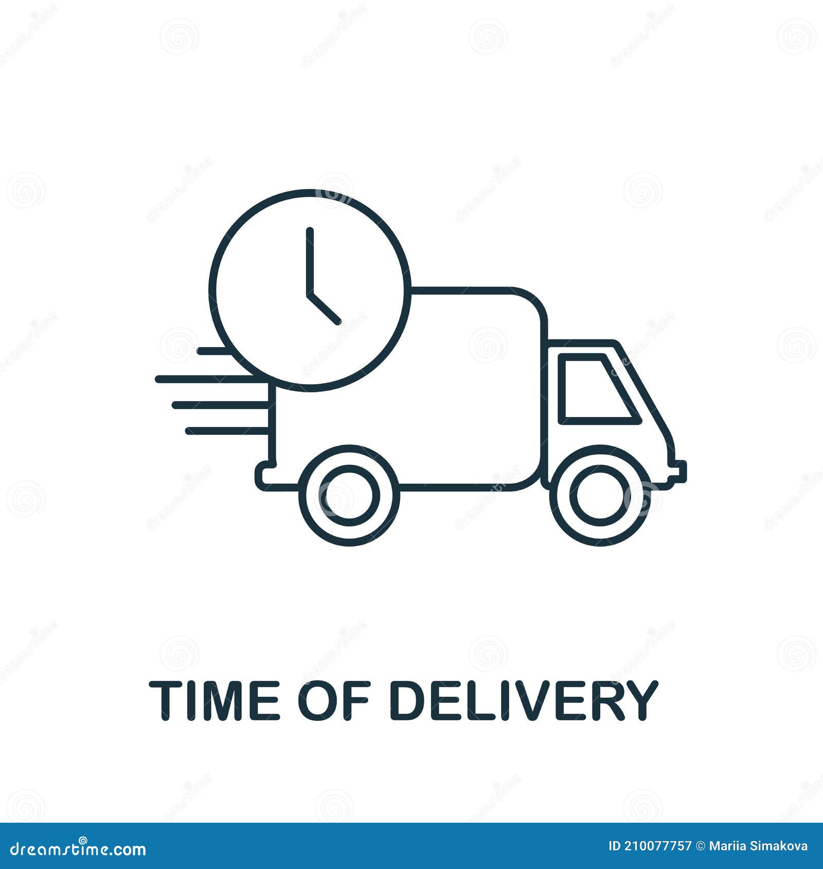 Time of Delivery Icon. Simple Element from Delivery Collection ...