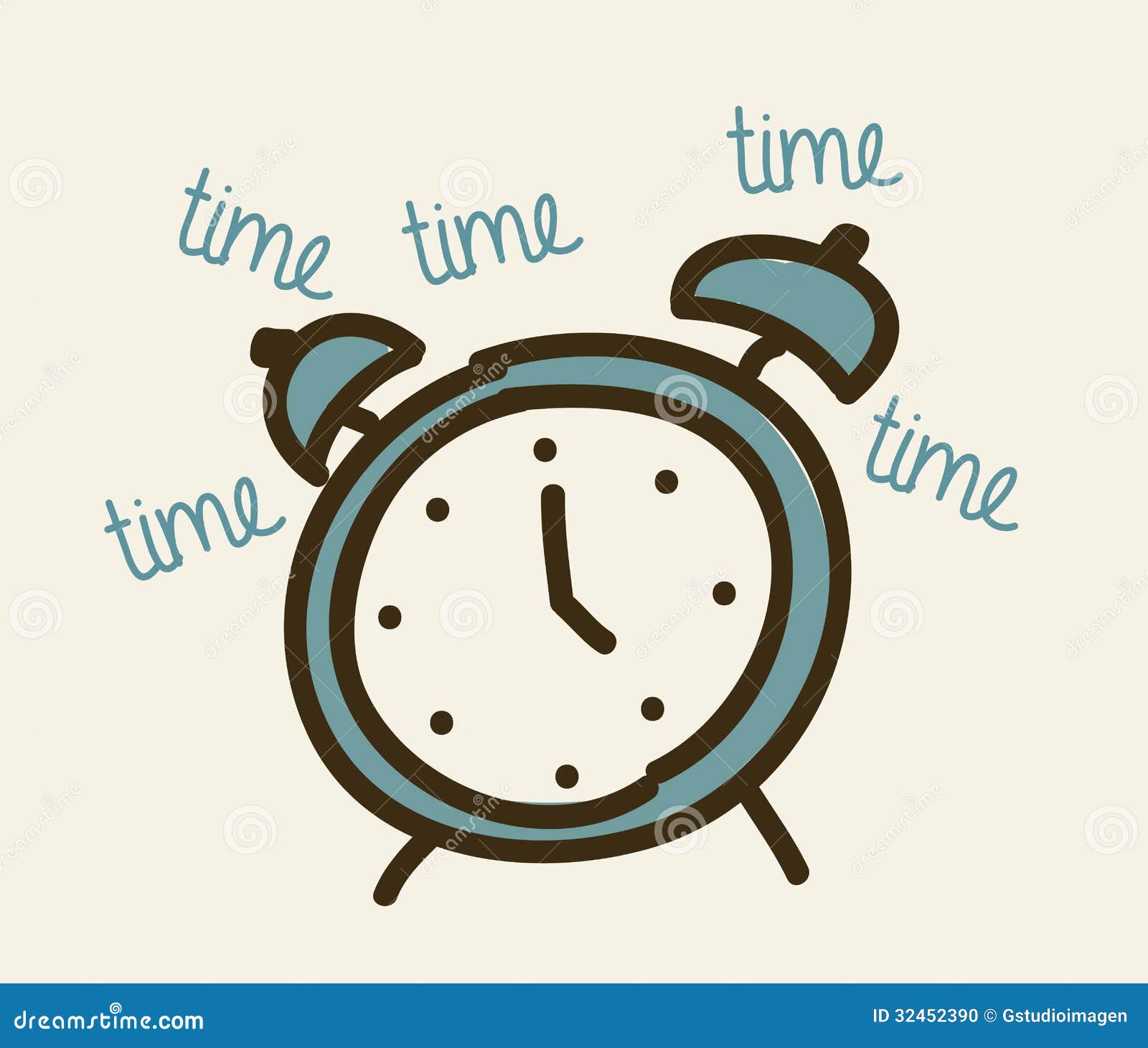 Time design stock vector. Illustration of sand, alarm - 32452390
