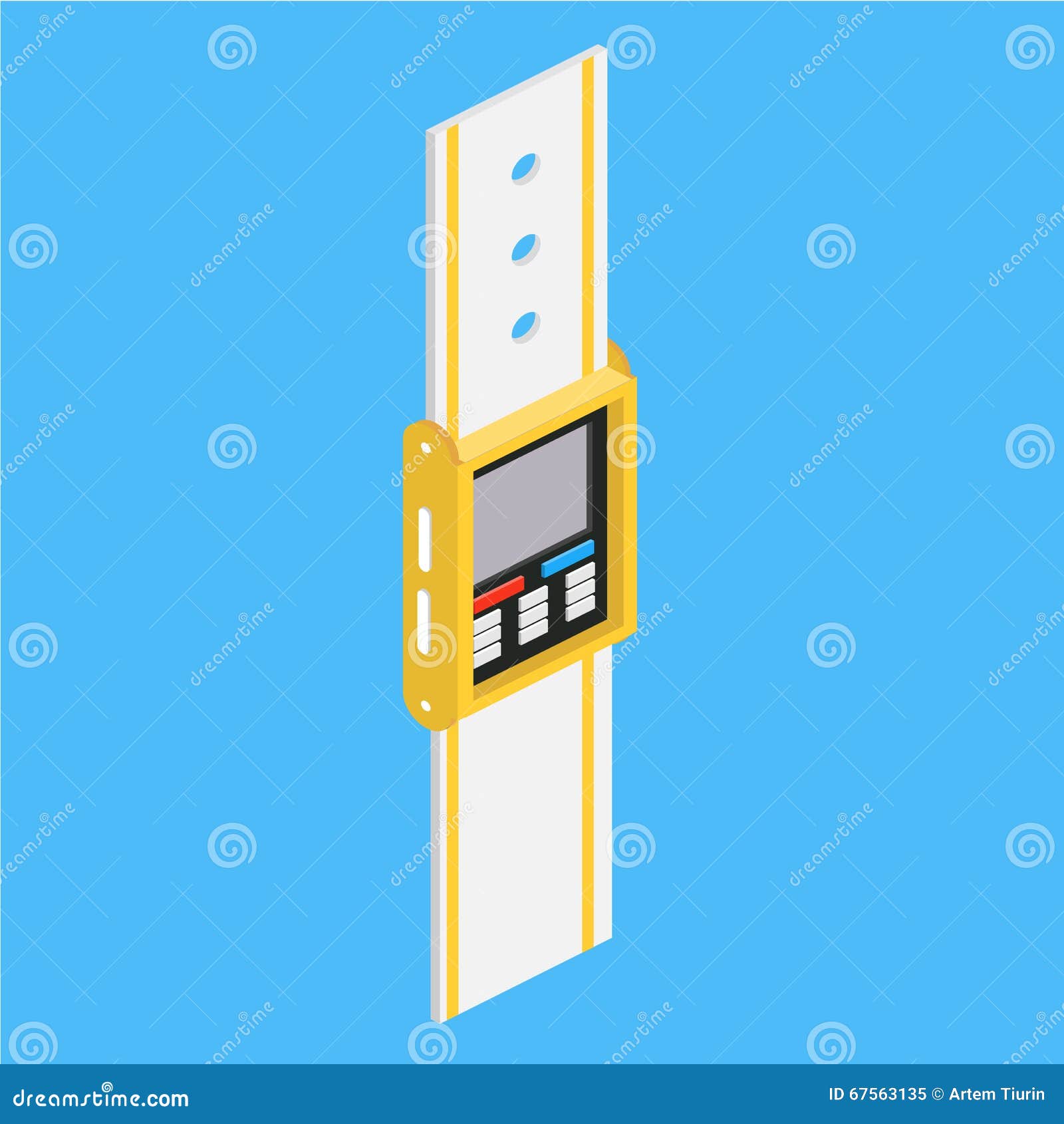 Time Design, Vector Isometric Illustration. Watch Icon Stock Vector ...