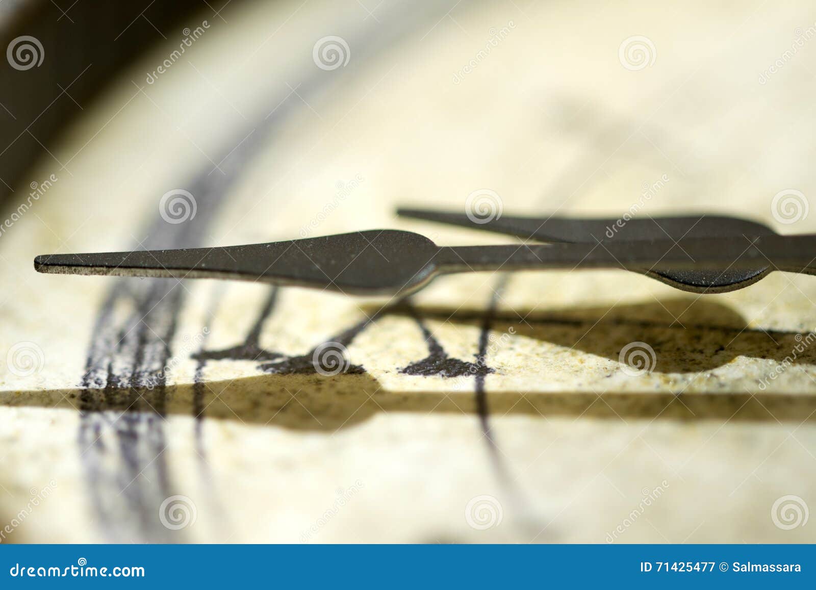 Time:detail of a Hand of an Old Clock Stock Image - Image of hand, clip ...