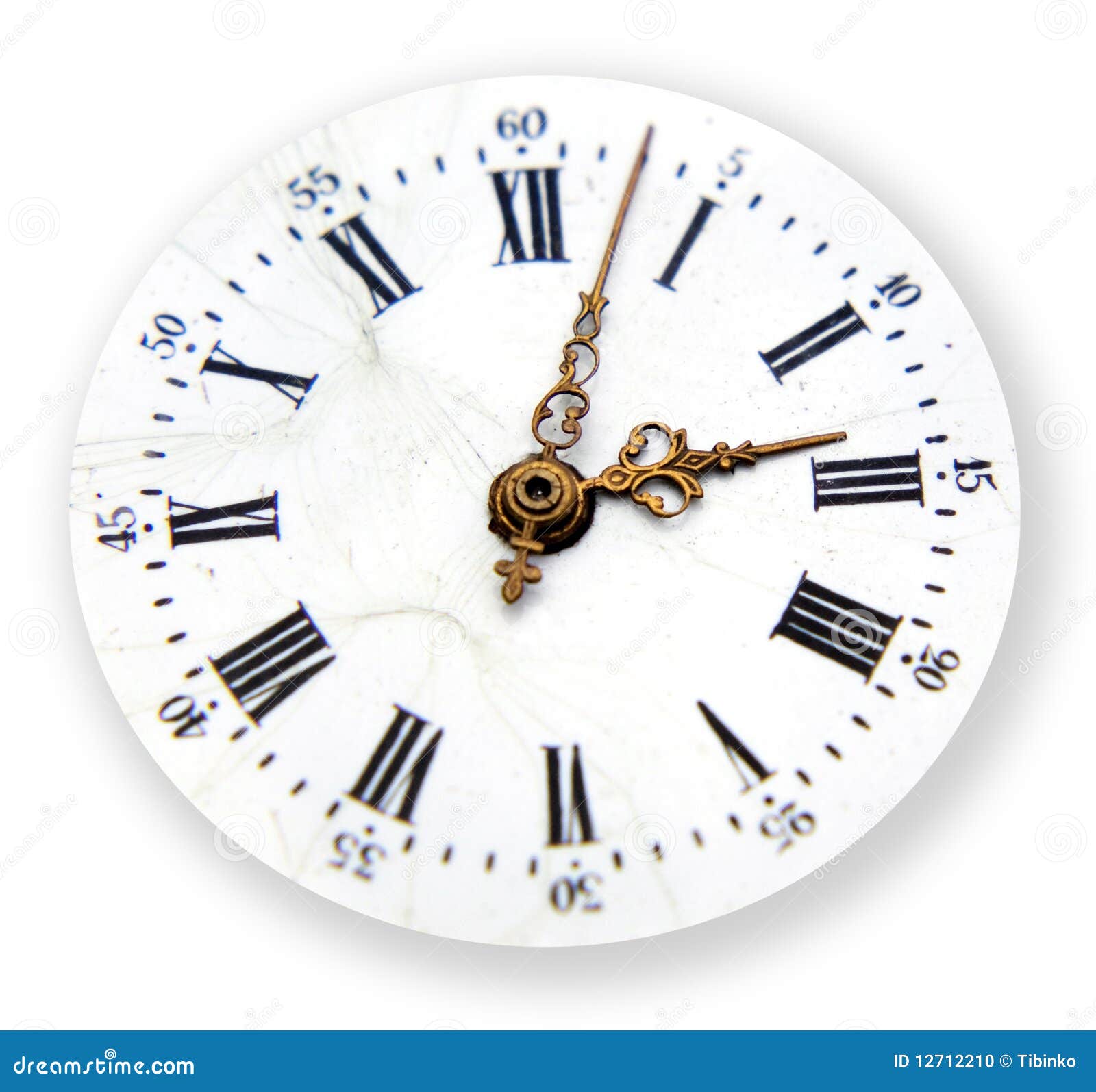 Time detail on white stock photo. Image of single, green - 12712210