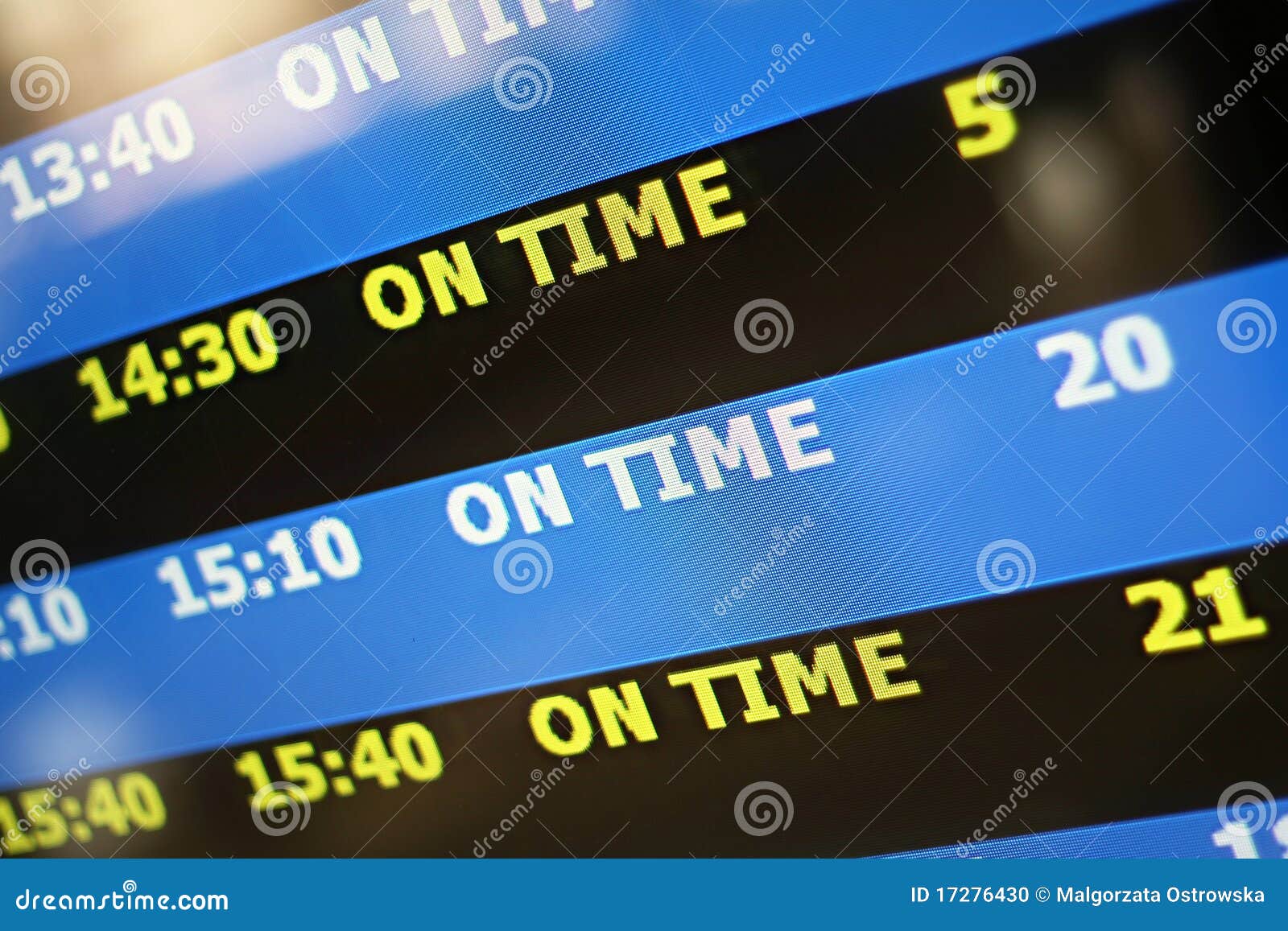 On time display panel stock photo. Image of blue, dates - 17276430