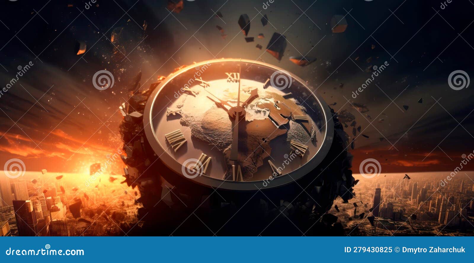 Doomsday. The End Of The Planet Earth. Environmental Concept ...