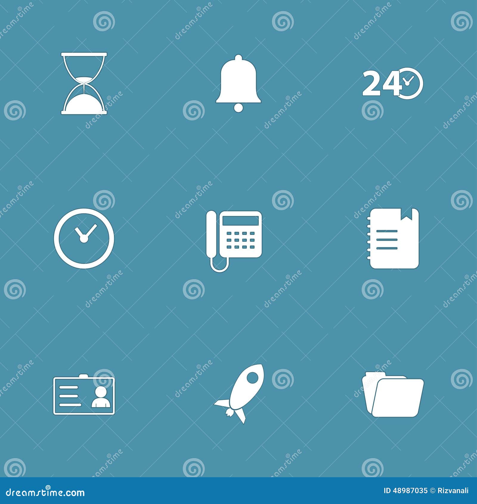 Time Duration Vector Icon Set Stock Vector - Illustration of vector ...