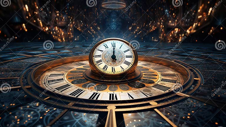 Time Echoes: Mesmerizing Patterns of Cyclical Time Stock Photo - Image ...