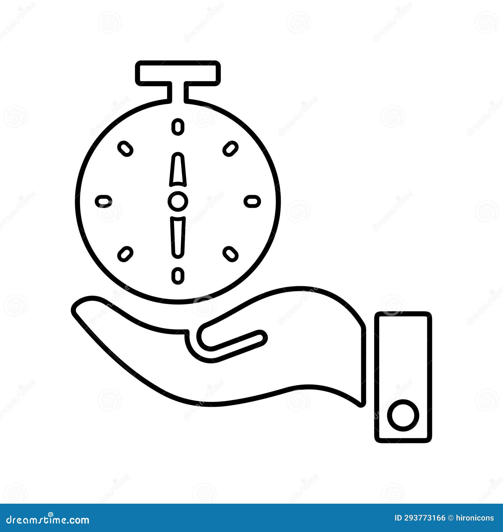 Time Efficiency Linear Icons Set. Streamlined, Productive, Expedient ...