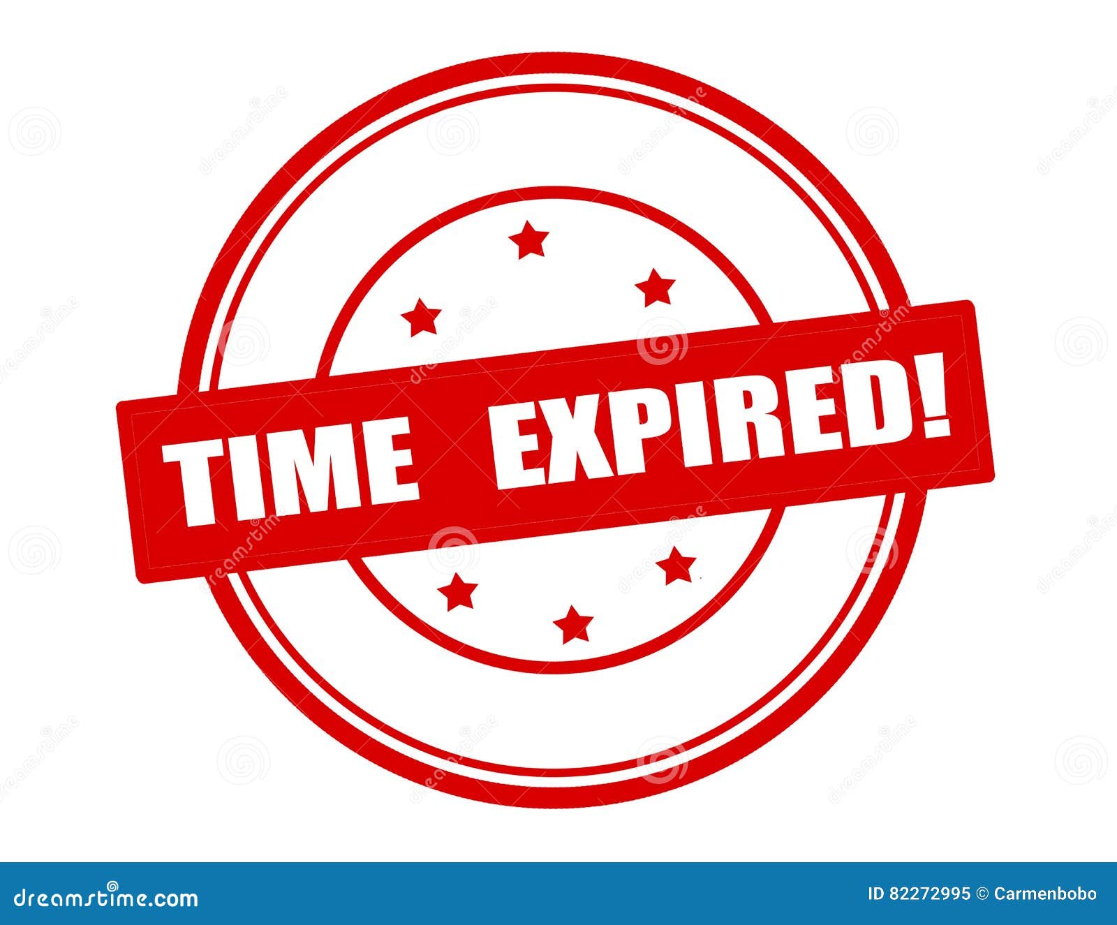 Time expired stock vector. Illustration of concept, symbol - 82272995