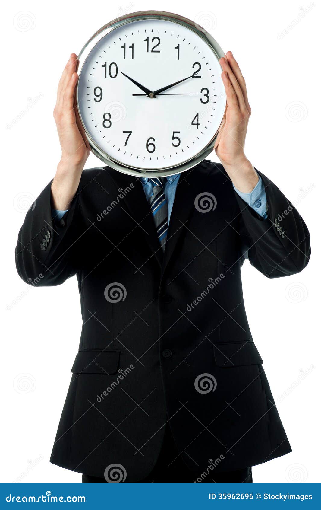 Time is the Face of the Business. Stock Photo - Image of showing, time ...
