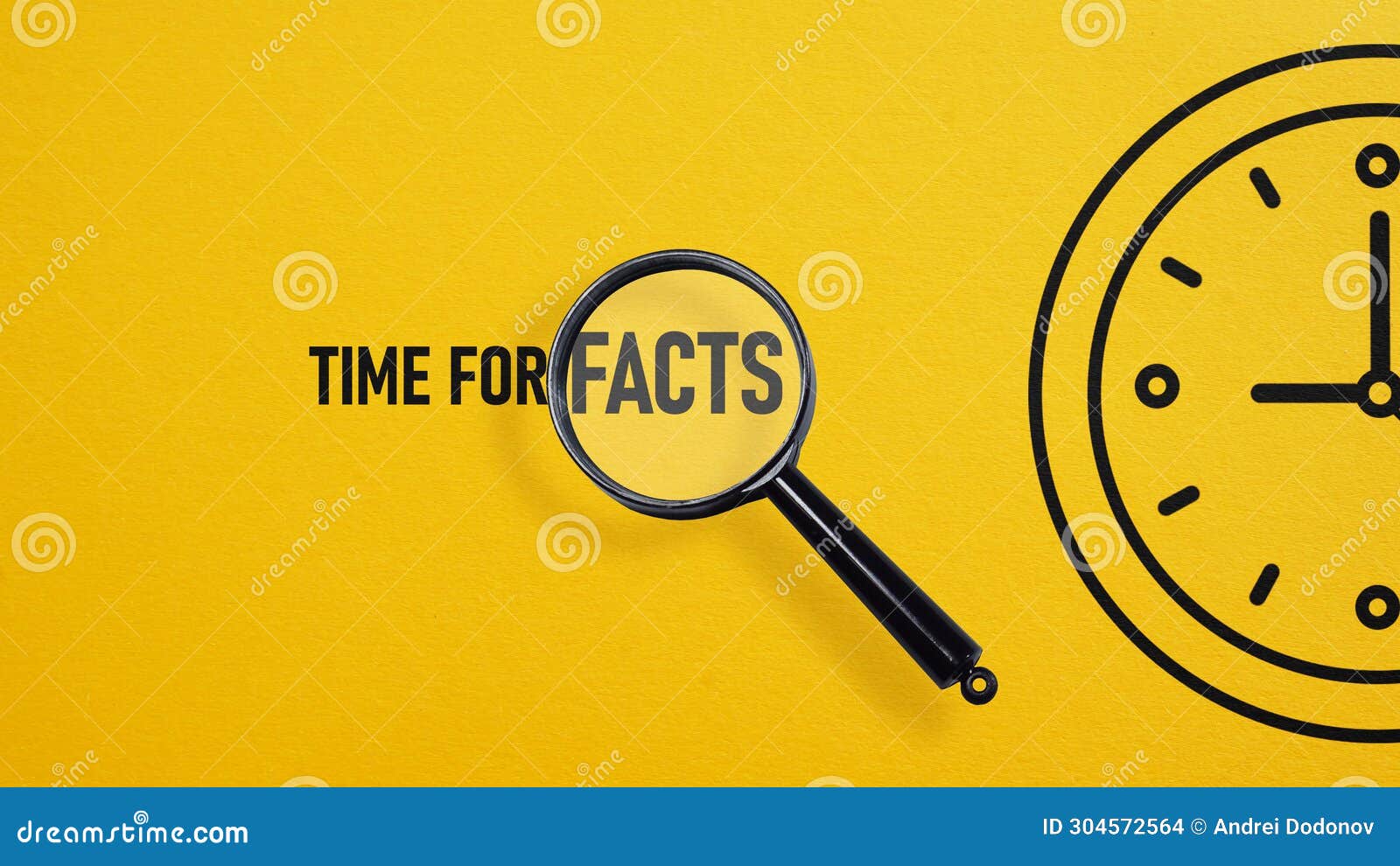 Time for Facts is Shown Using the Text Stock Photo - Image of message ...