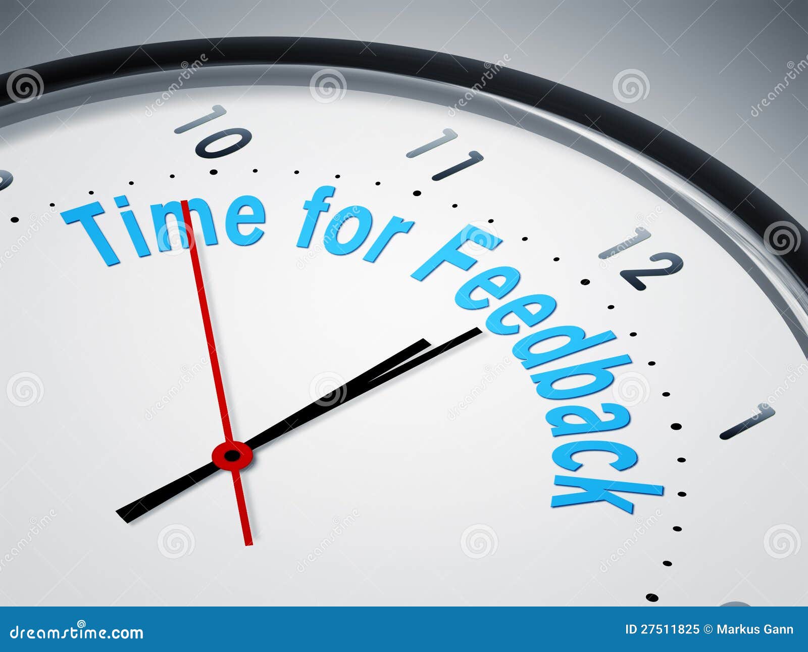 Time for feedback stock illustration. Illustration of clock - 27511825