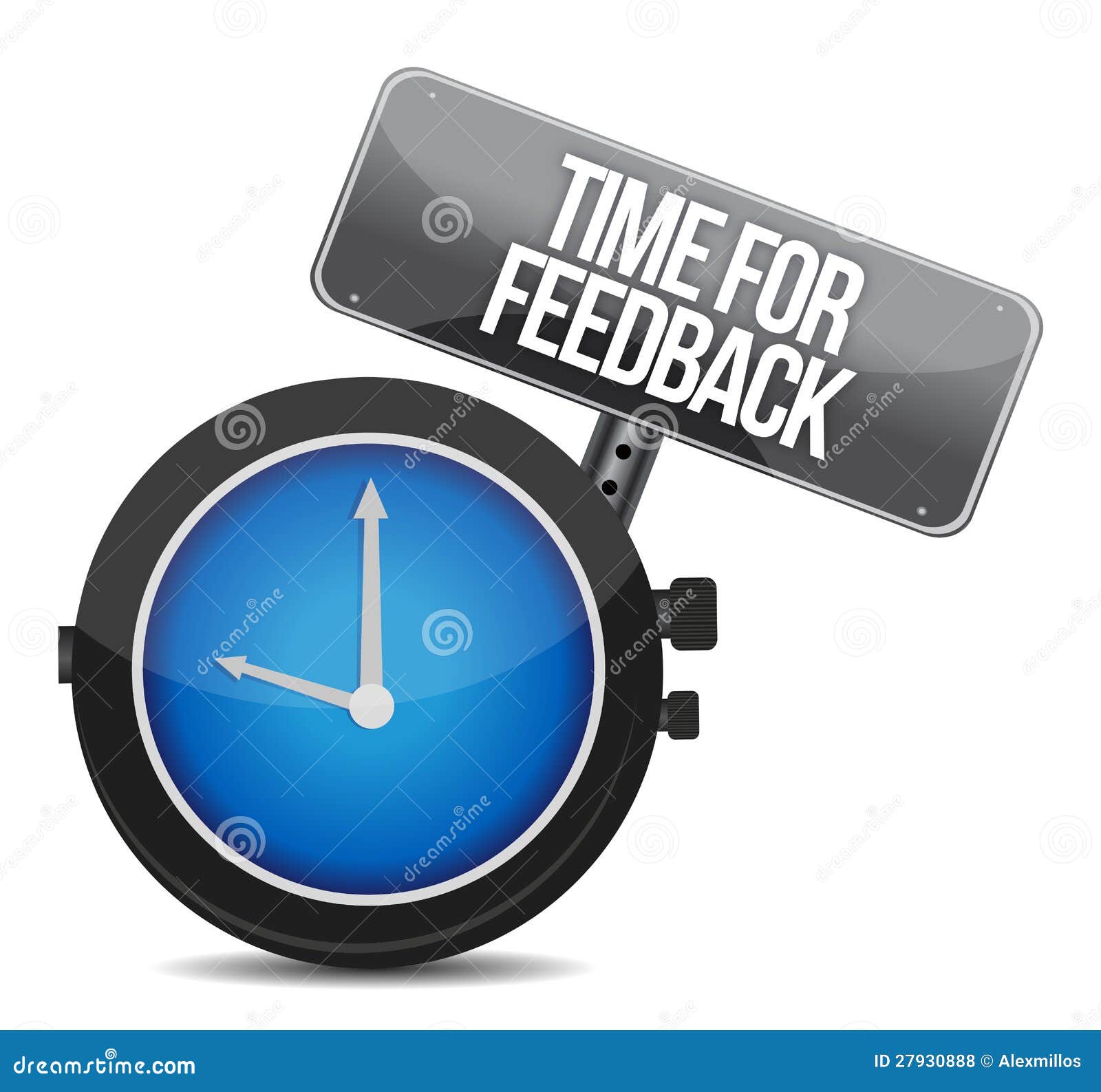 Time for feedback stock illustration. Illustration of feedback - 27930888