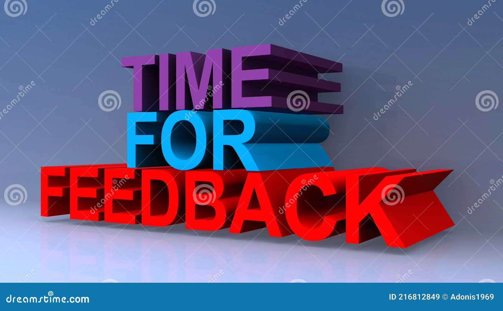 Time for feedback on blue stock illustration. Illustration of comment ...