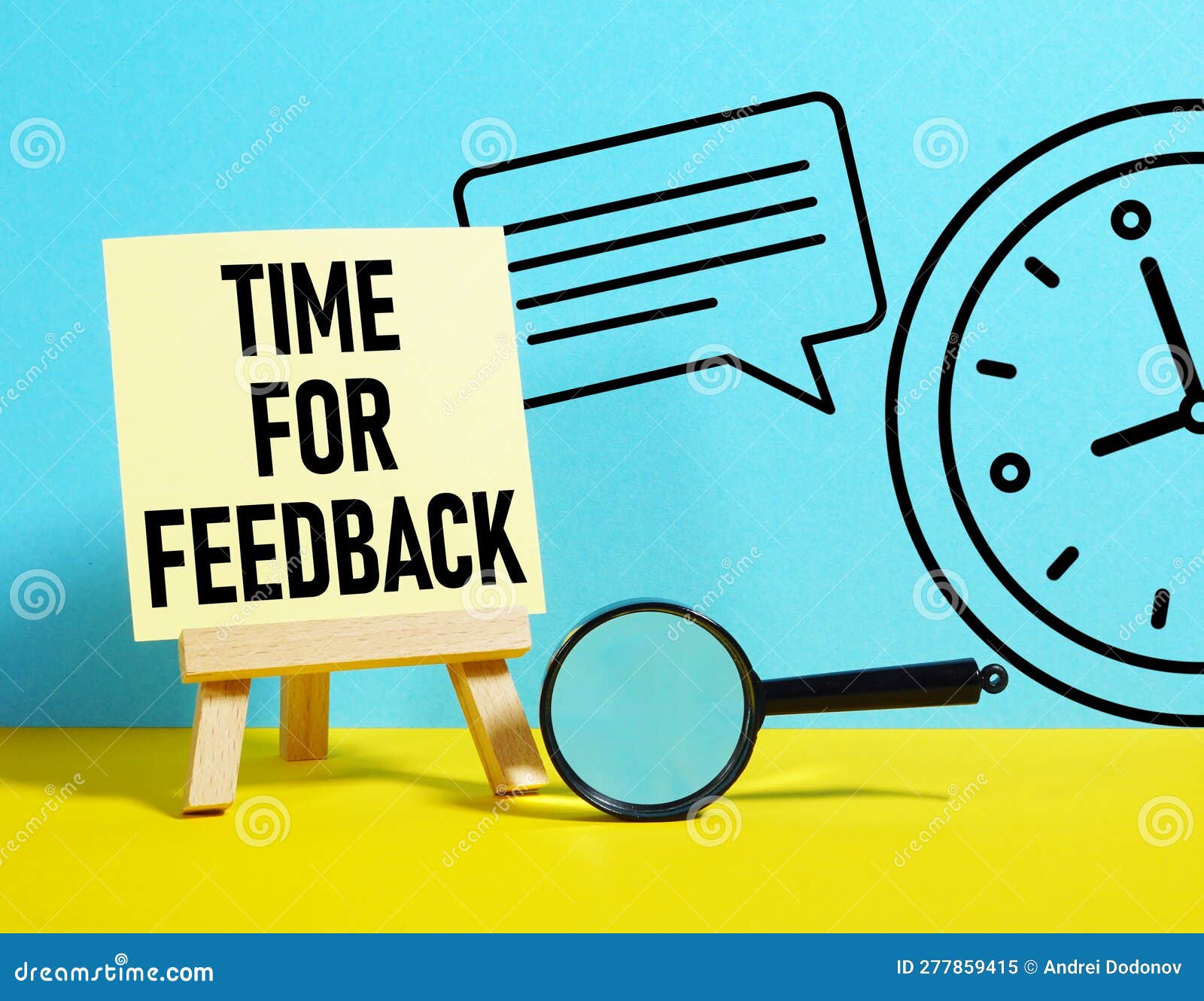 Time for Feedback is Shown Using the Text Stock Image - Image of ...