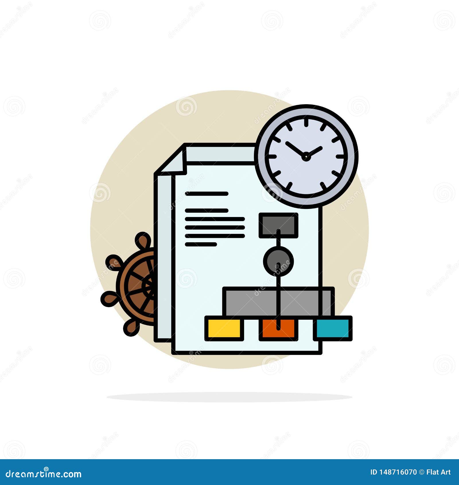 Time, File, Report, Business Abstract Circle Background Flat Color Icon ... Time, File, Report, Business Abstract Circle Background Flat Color Icon ...