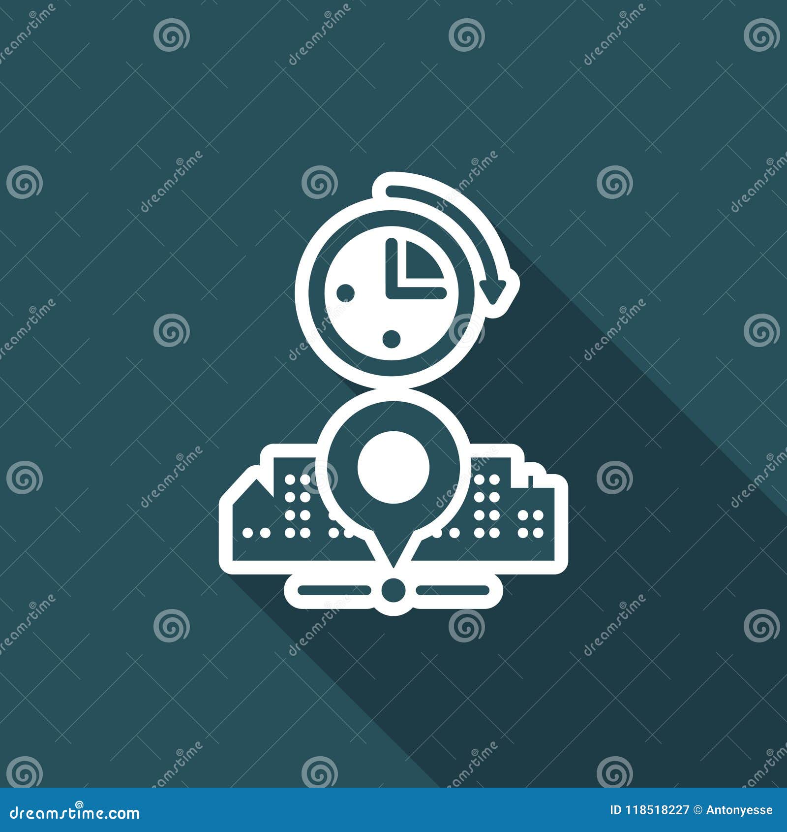 Time for find a place stock vector. Illustration of fast - 118518227