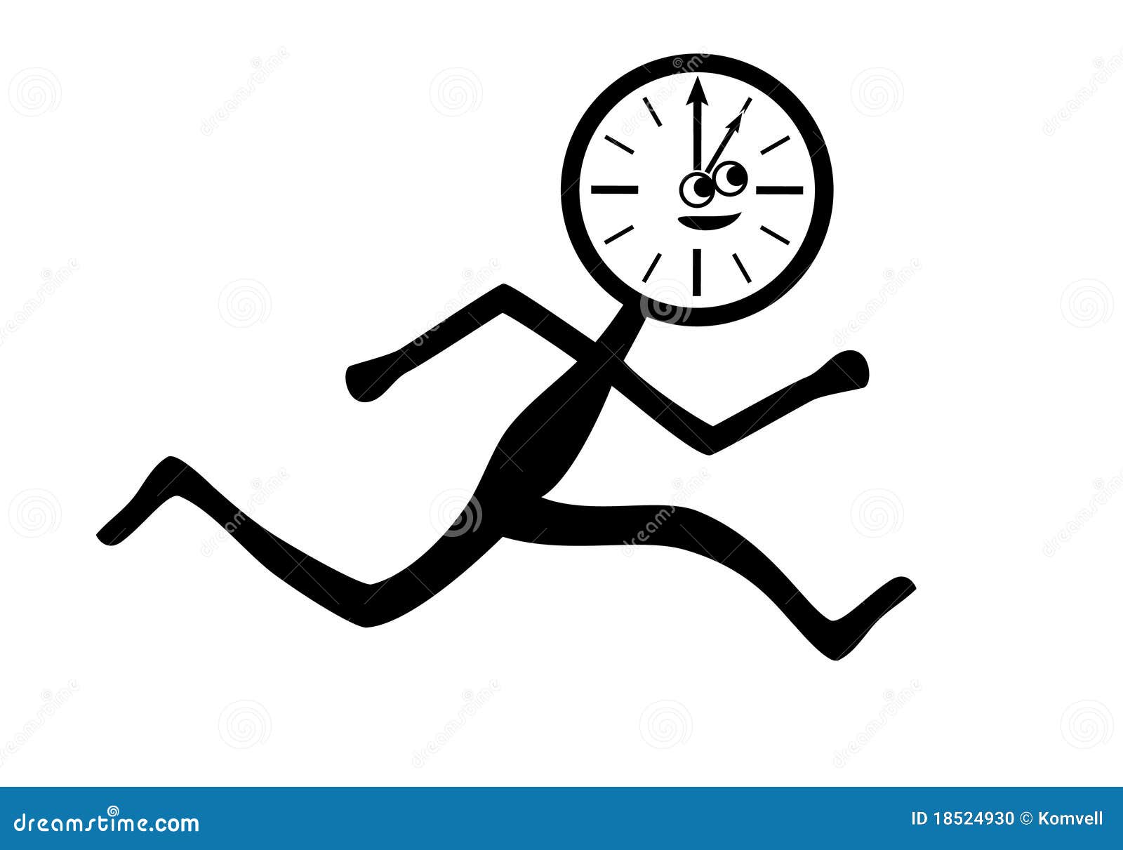 Time flies stock vector. Illustration of activity, circle - 18524930