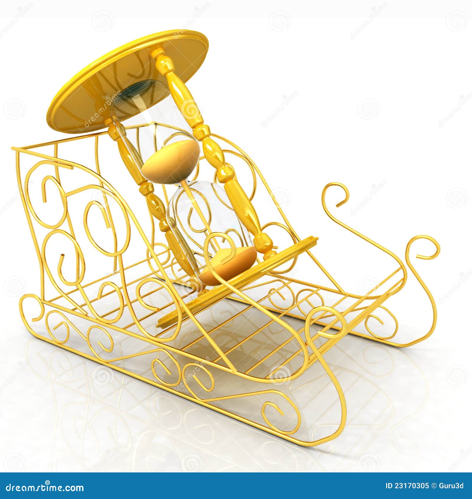 Time Flies Fast Approaching New Year Stock Illustration - Illustration ...