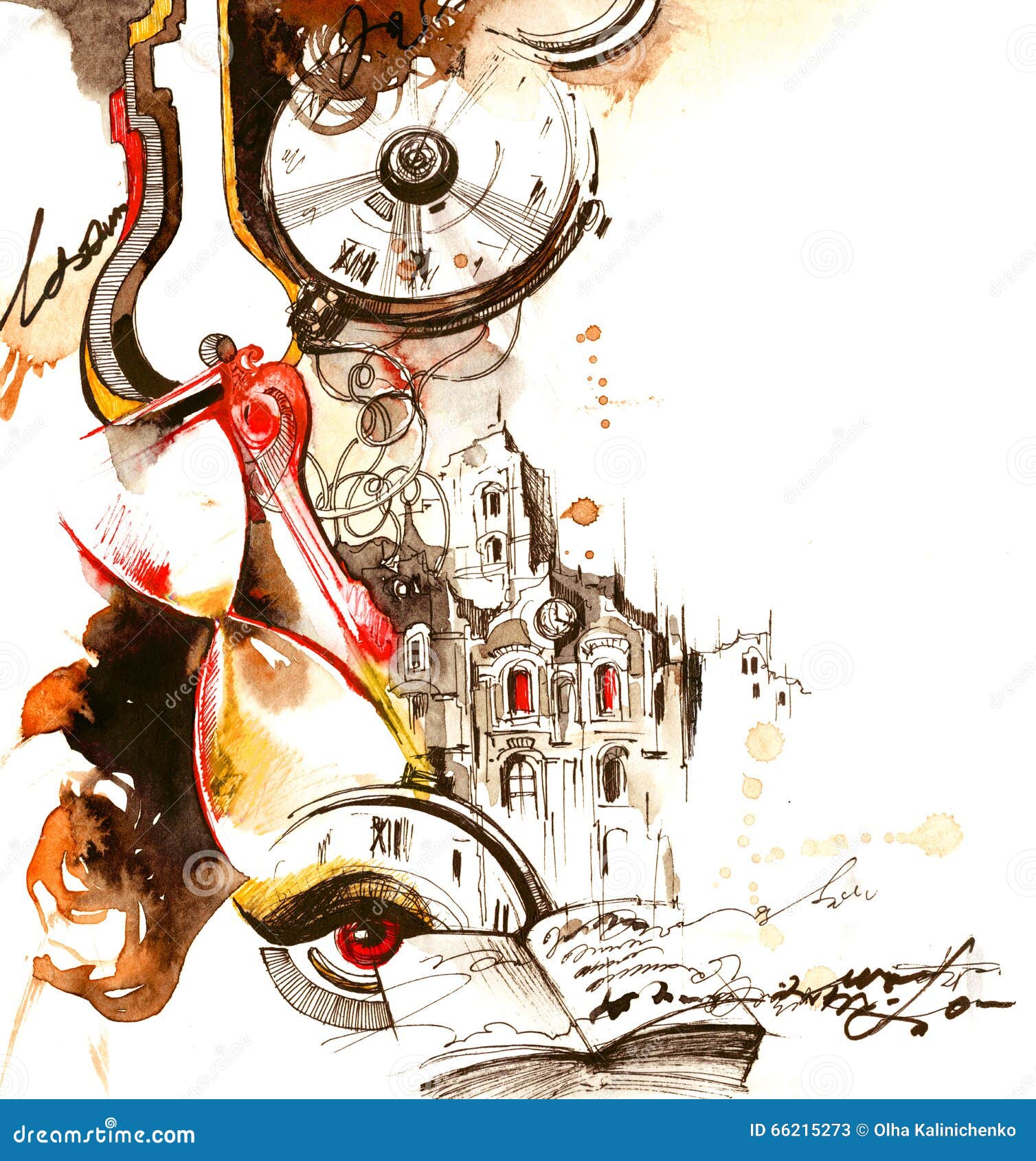 Time Flows Like Sand Royalty-Free Stock Photo | CartoonDealer.com ...