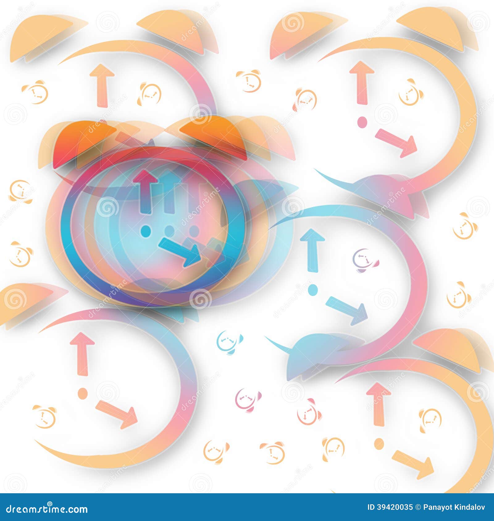 Time flying stock illustration. Illustration of composition - 39420035