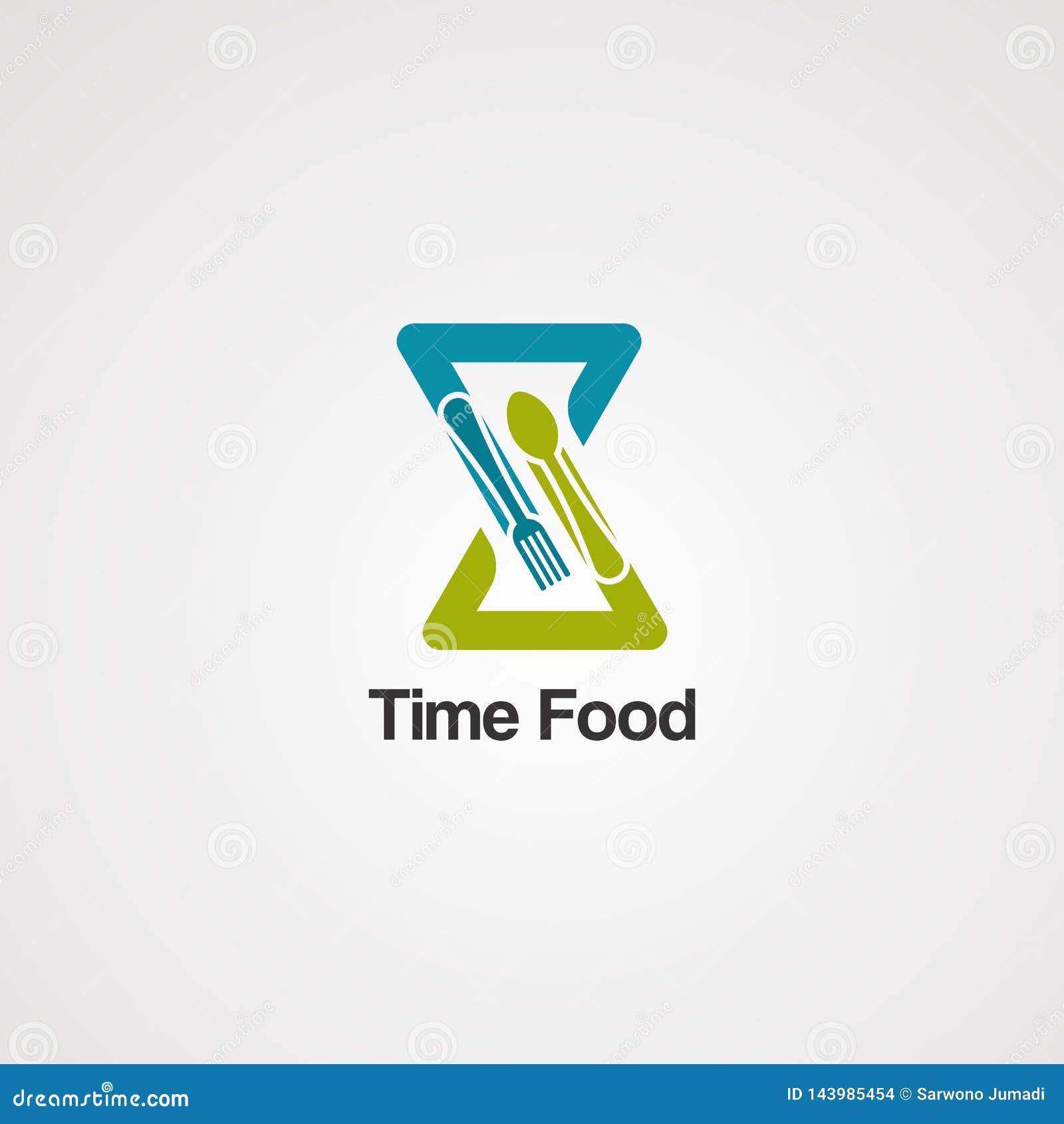 Eat Time Food Vegetable Snack Yummy Monoline Symbol Icon Logo For ...