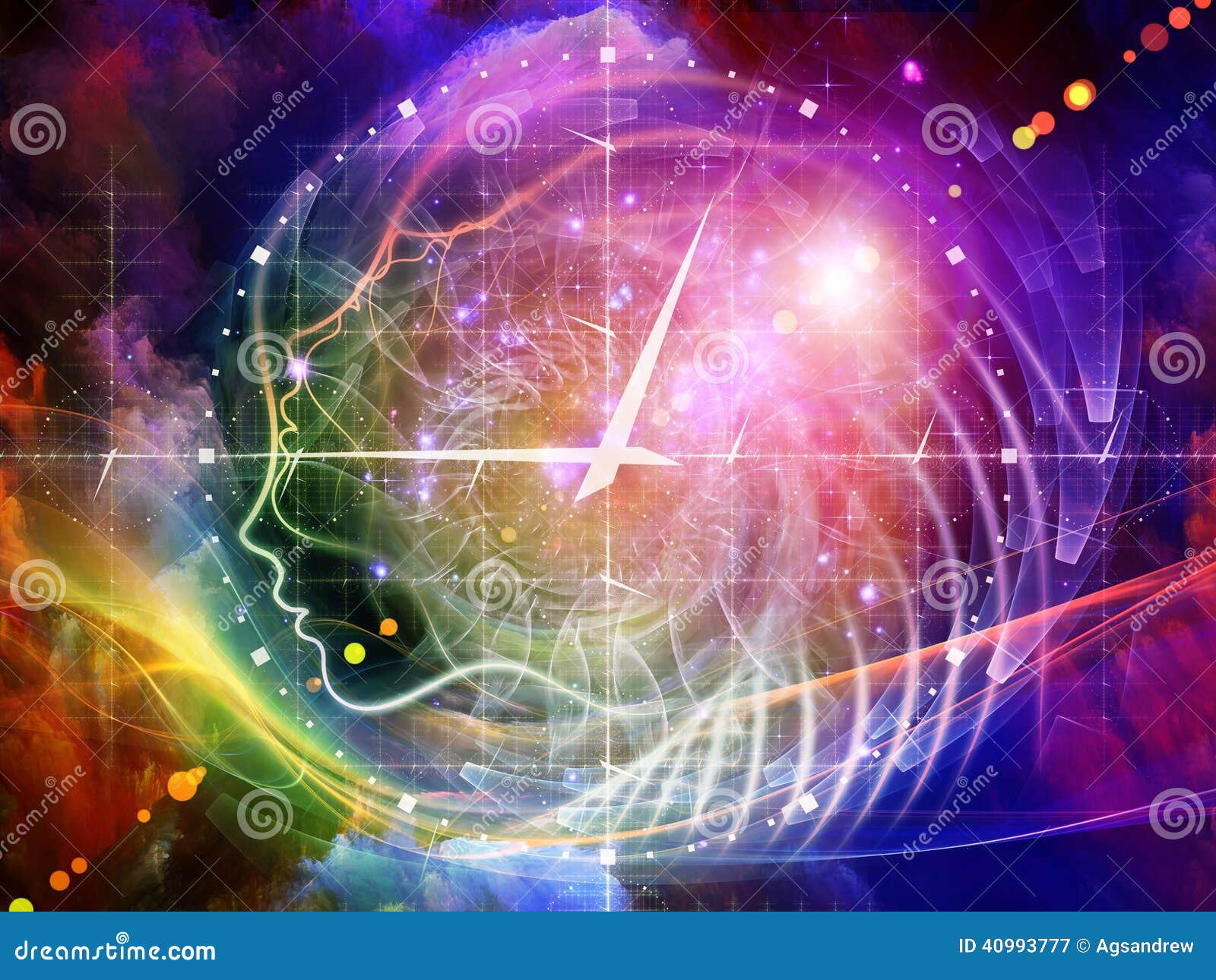 Time stock illustration. Illustration of mystical, clock - 40993777