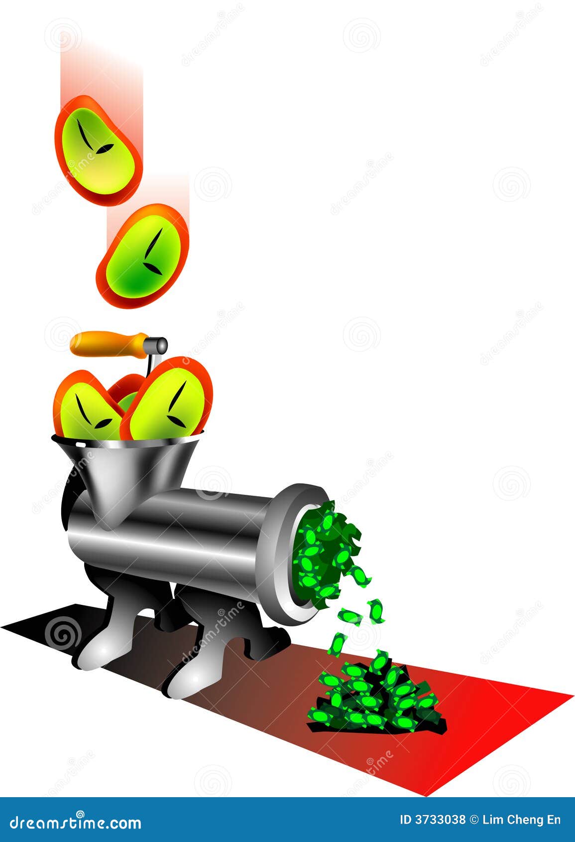 Money Grinder Royalty-Free Stock Image | CartoonDealer.com #8312932