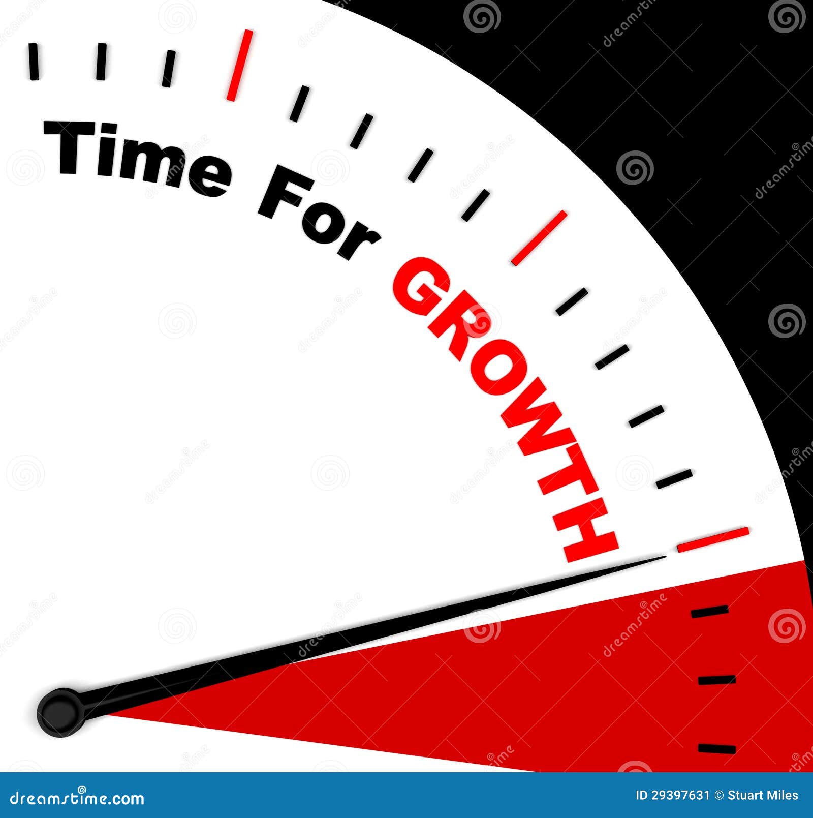 Time for Growth Message Representing Increasing or Rising Stock ...