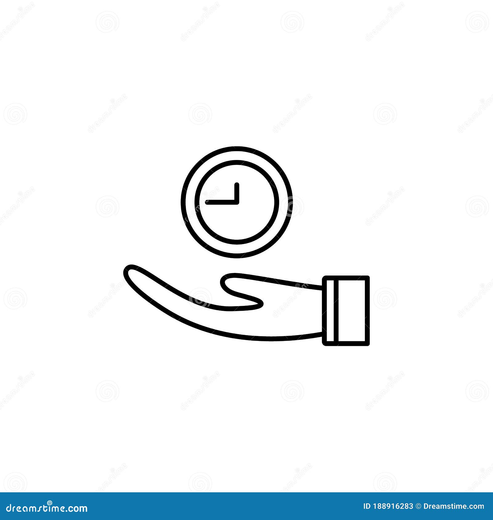 Time in Hand Icon. Element of Time Value Icon for Mobile Concept and ...