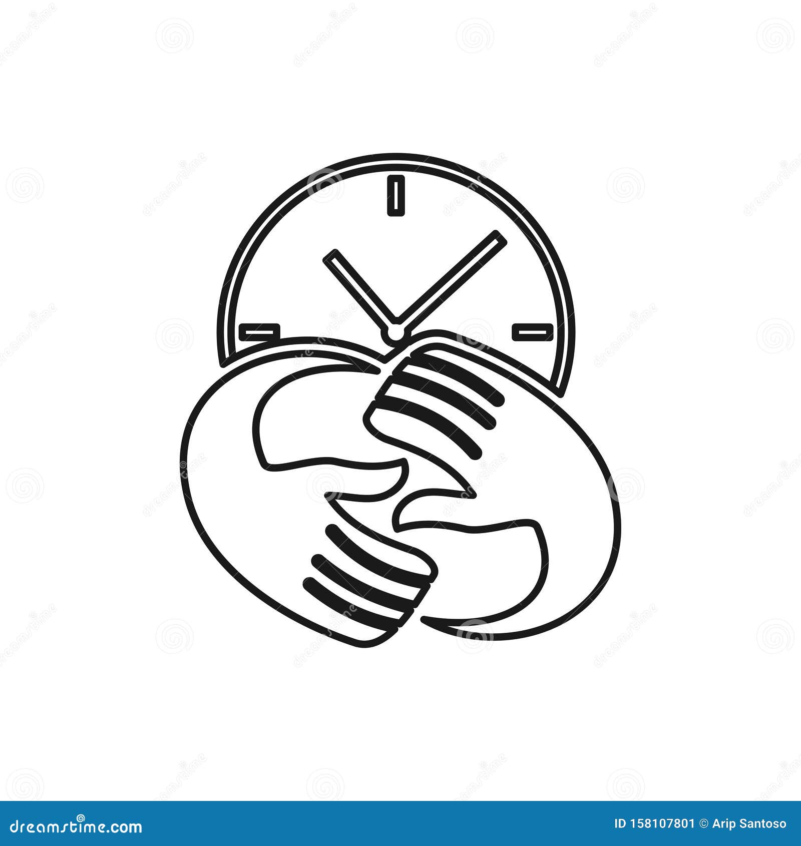 Hand Rotation Logo Design Concept Template. Fully Editable Cartoon ...