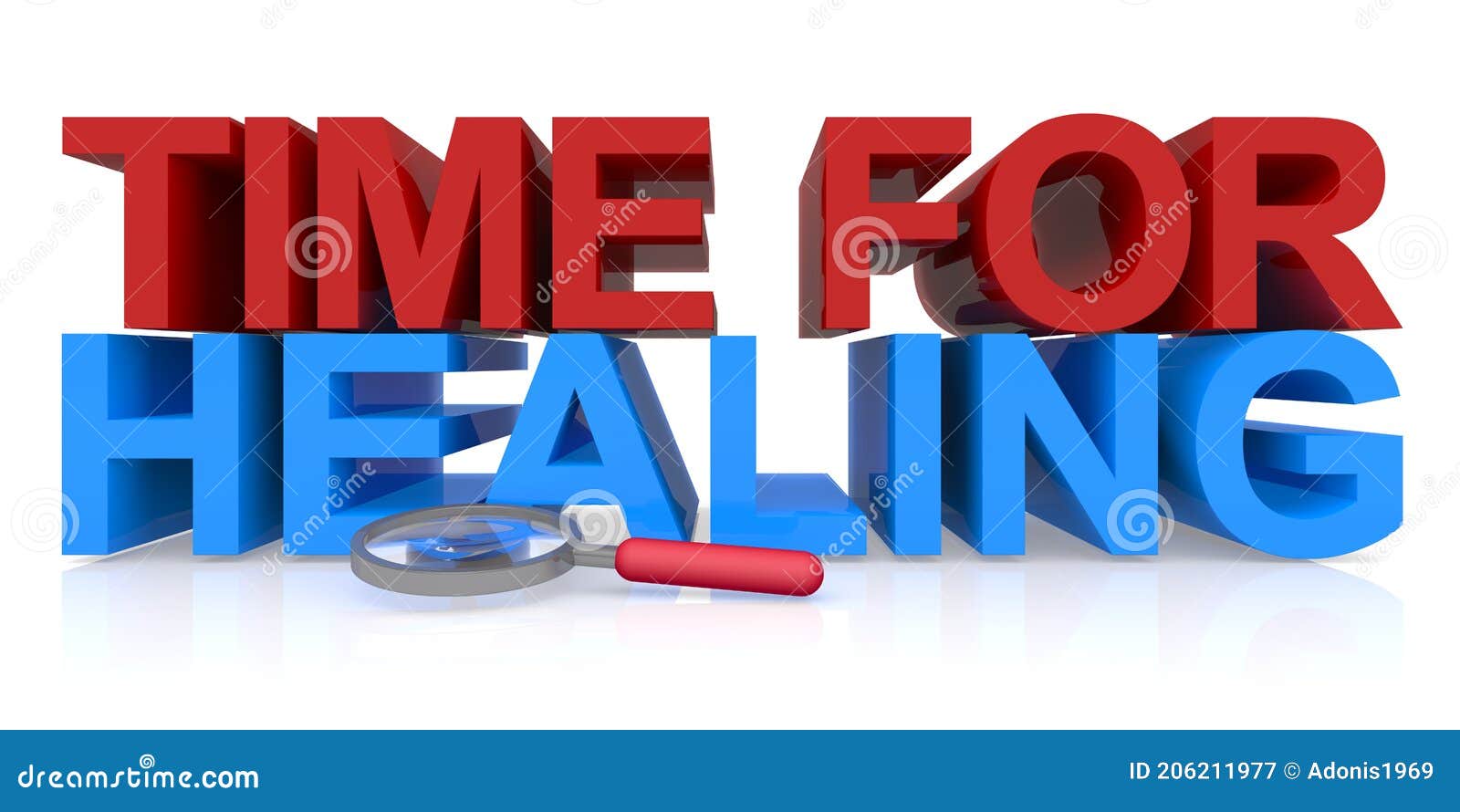 Time for healing on white stock illustration. Illustration of ...