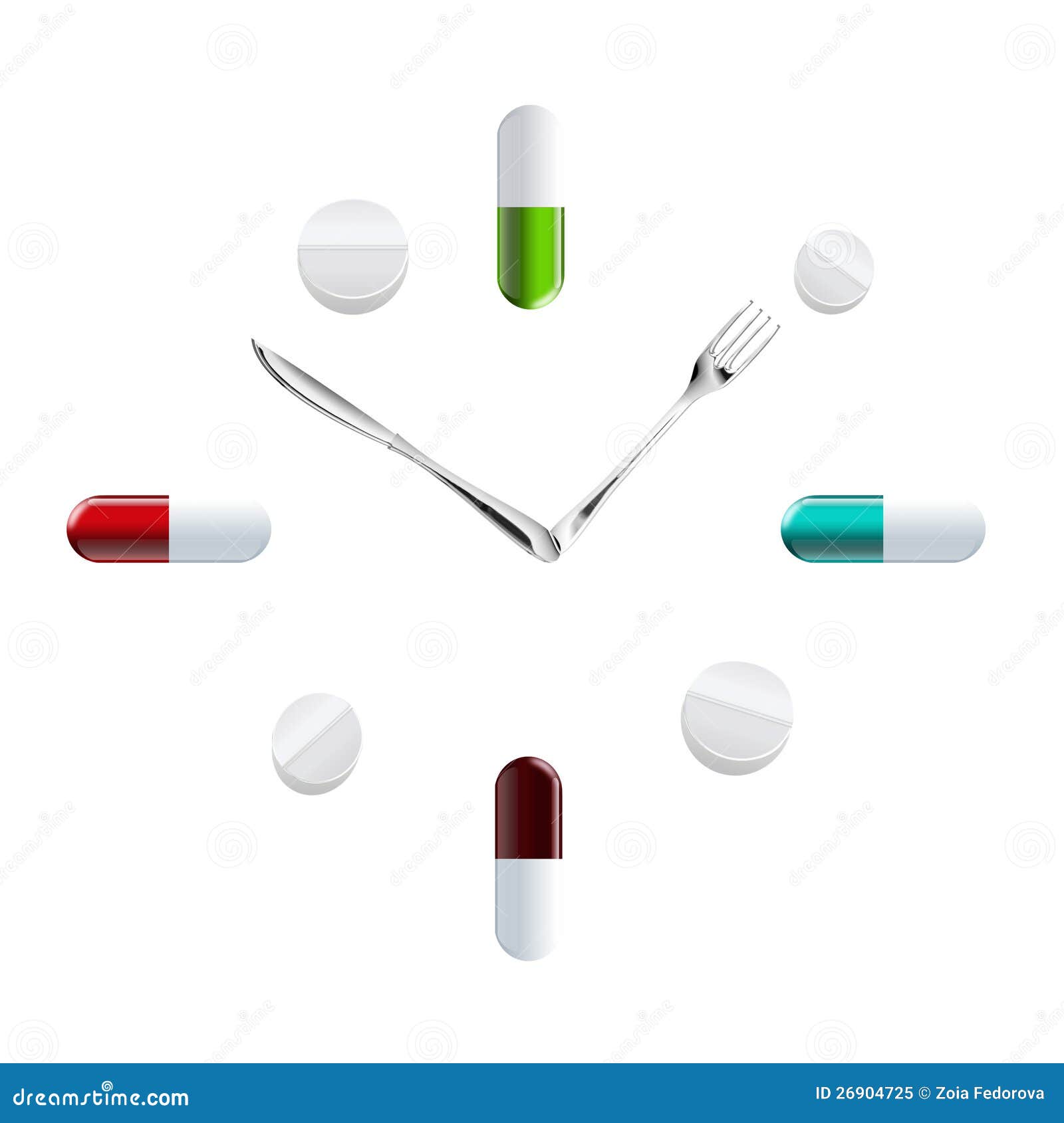 Time health stock illustration. Illustration of health - 26904725