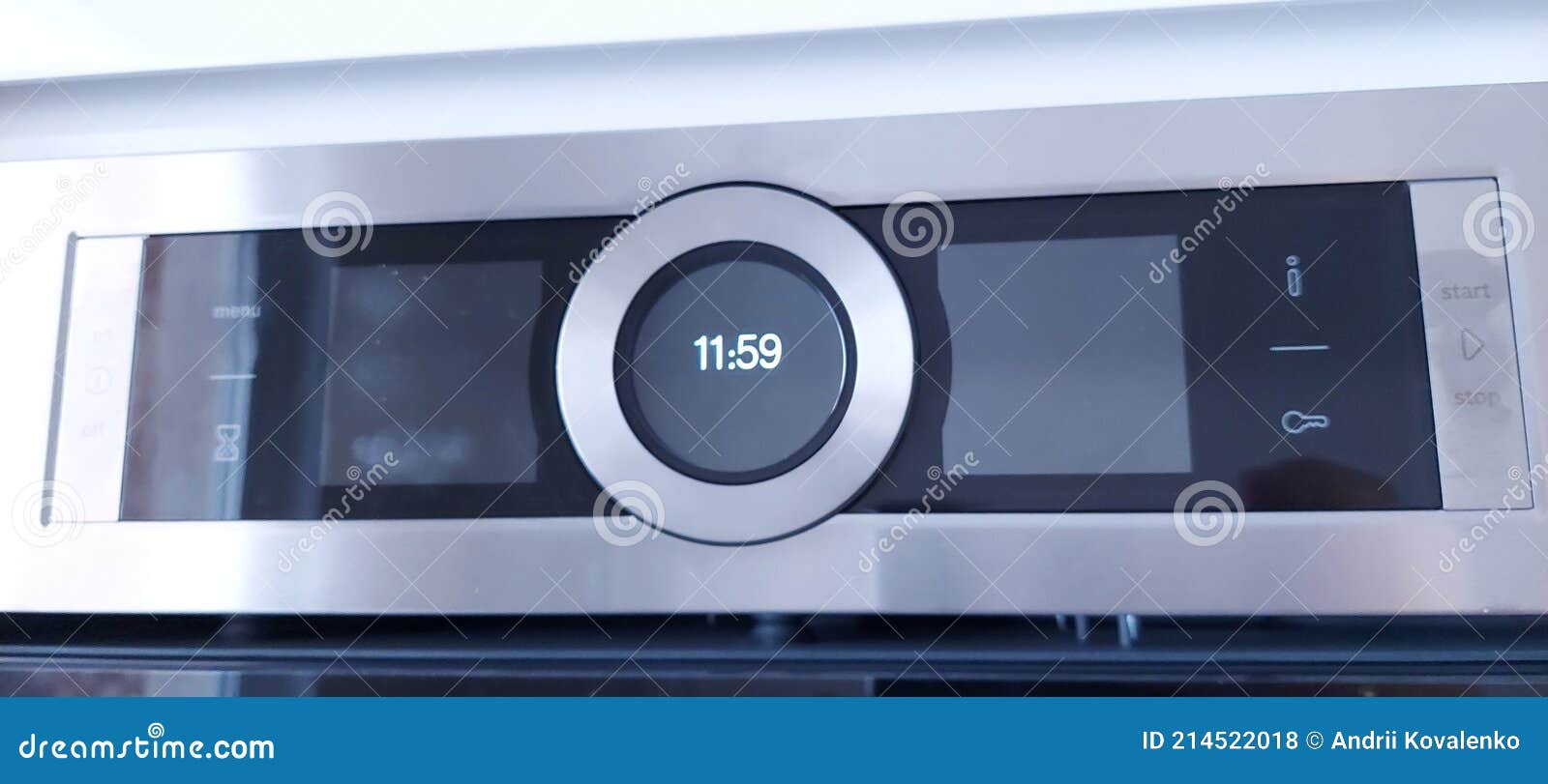 Time. High-tech Clock on a Household Appliance Stock Photo - Image of ...