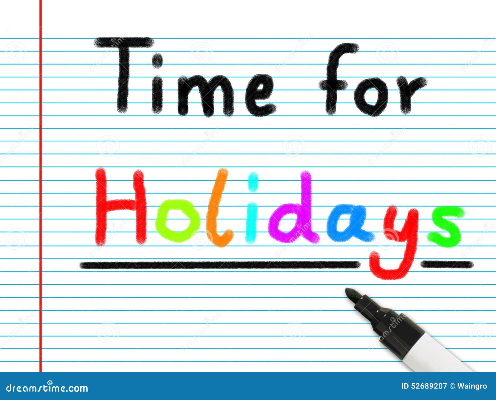 Time for holidays stock illustration. Illustration of time - 52689207