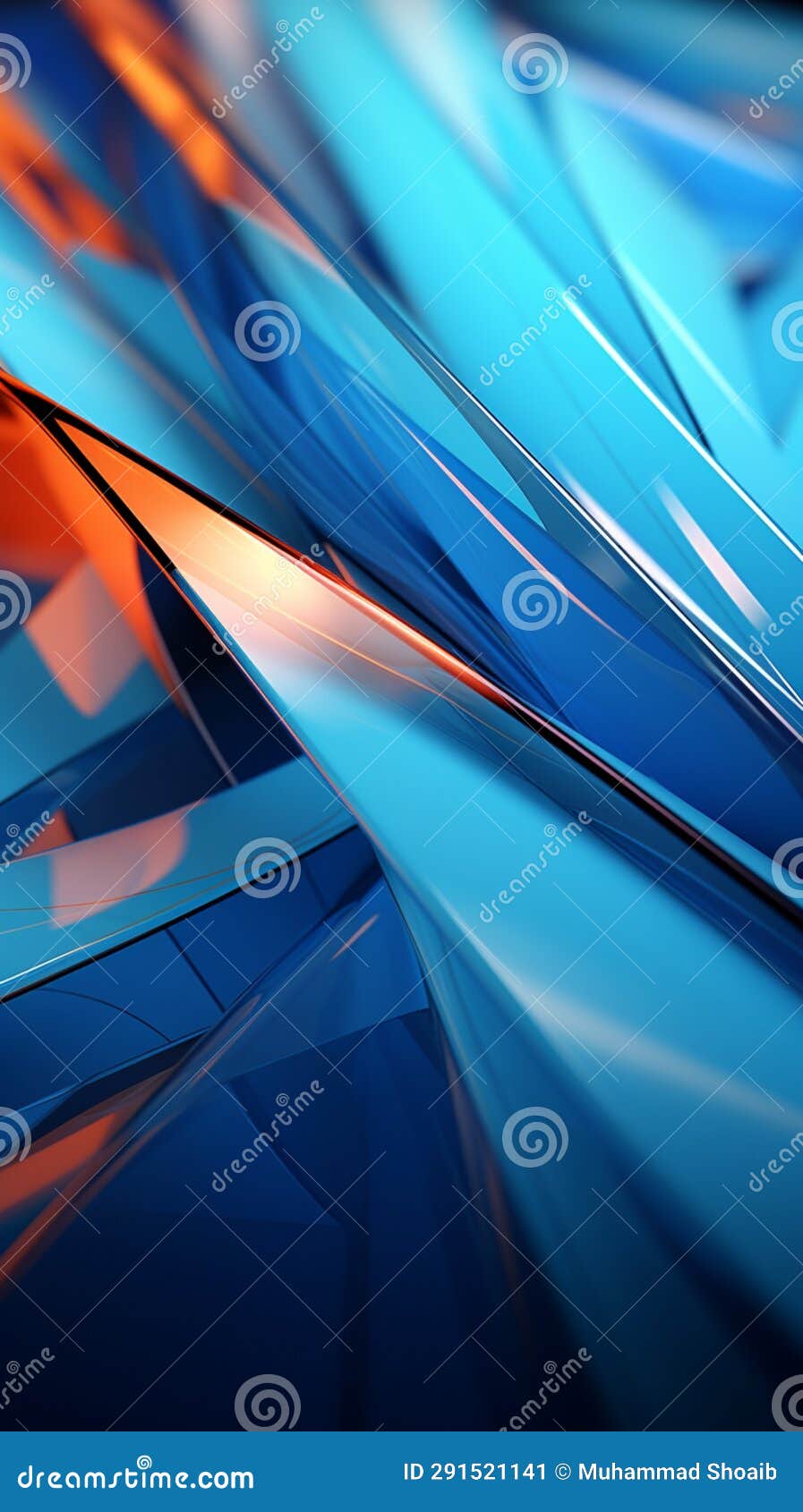 Time Honored Blue Screensaver Abstract Elegance in Soothing, Classic ...