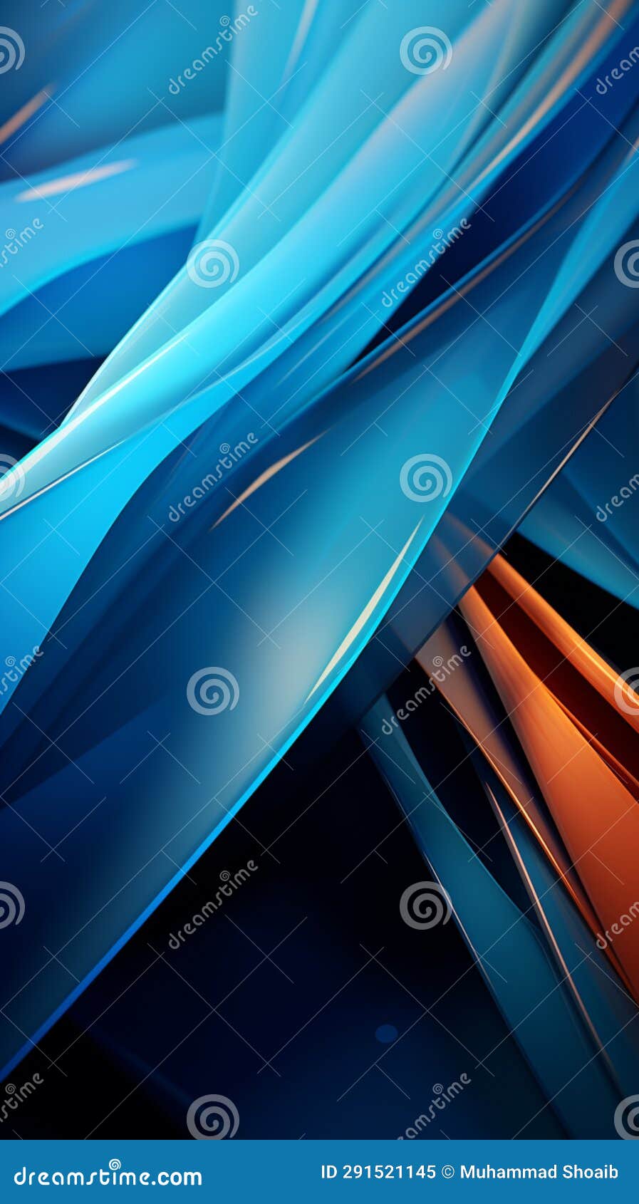 Time Honored Blue Screensaver Abstract Elegance in Soothing, Classic ...