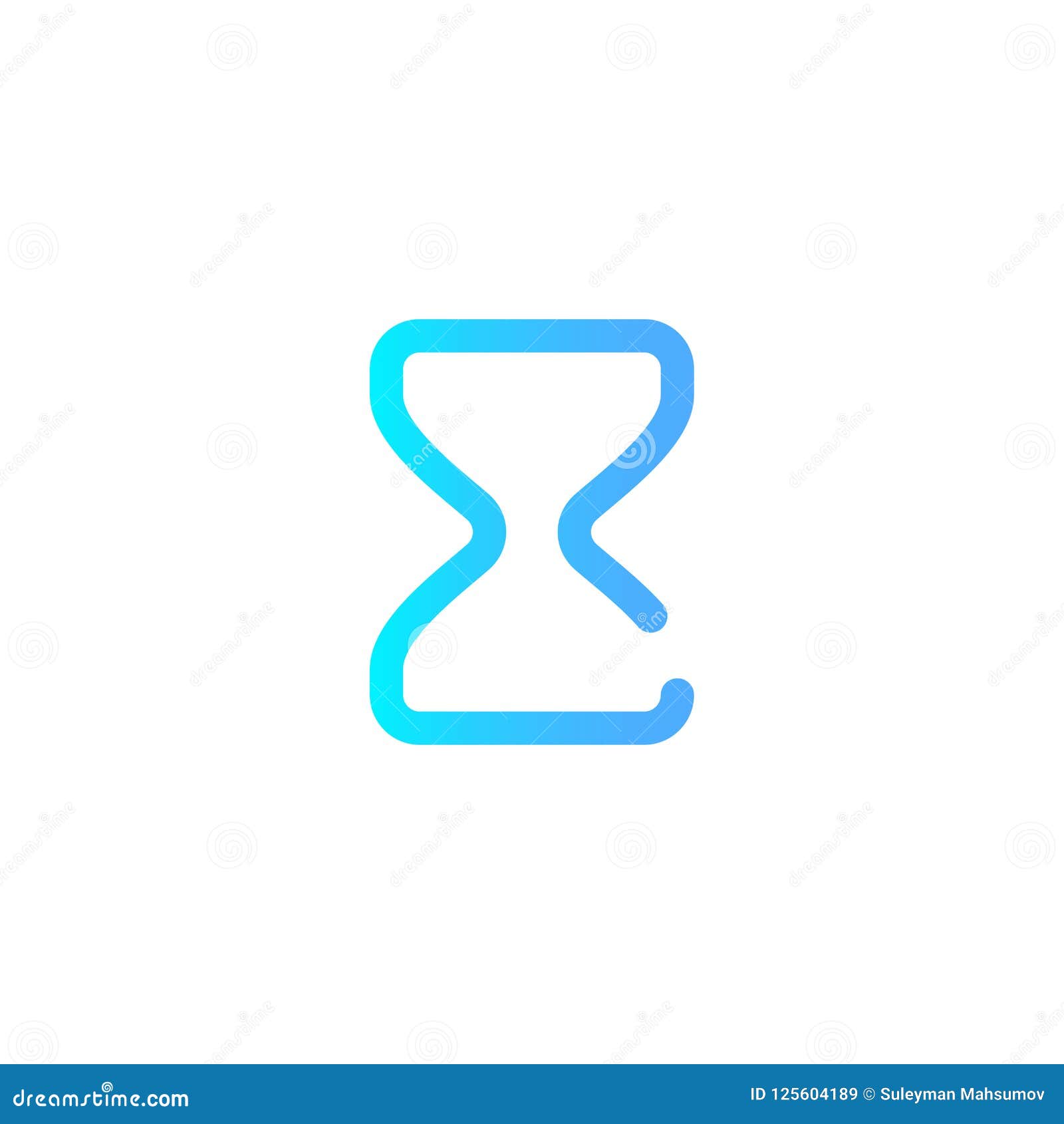 Hourglass Vector Icon Sign Symbol Stock Vector - Illustration of button ...