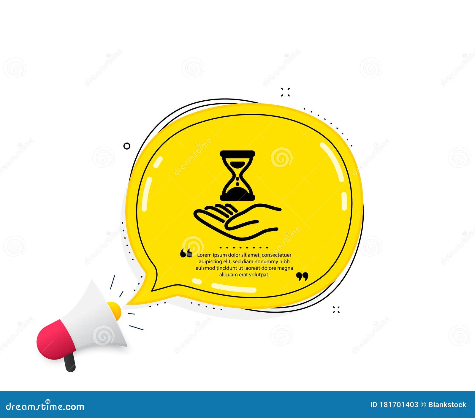 Time Hourglass in Hand Icon. Sand Watch Sign. Vector Stock Vector ...