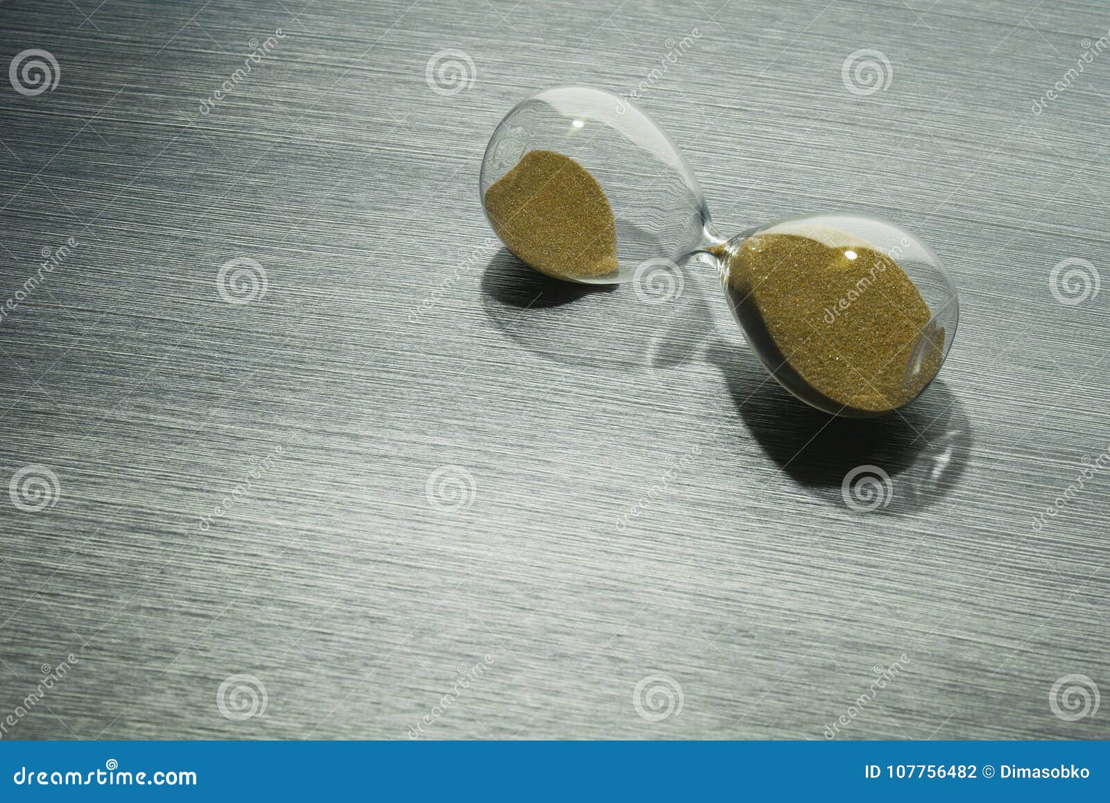 Time on the Hourglass Stopped Stock Photo - Image of business, antique ...