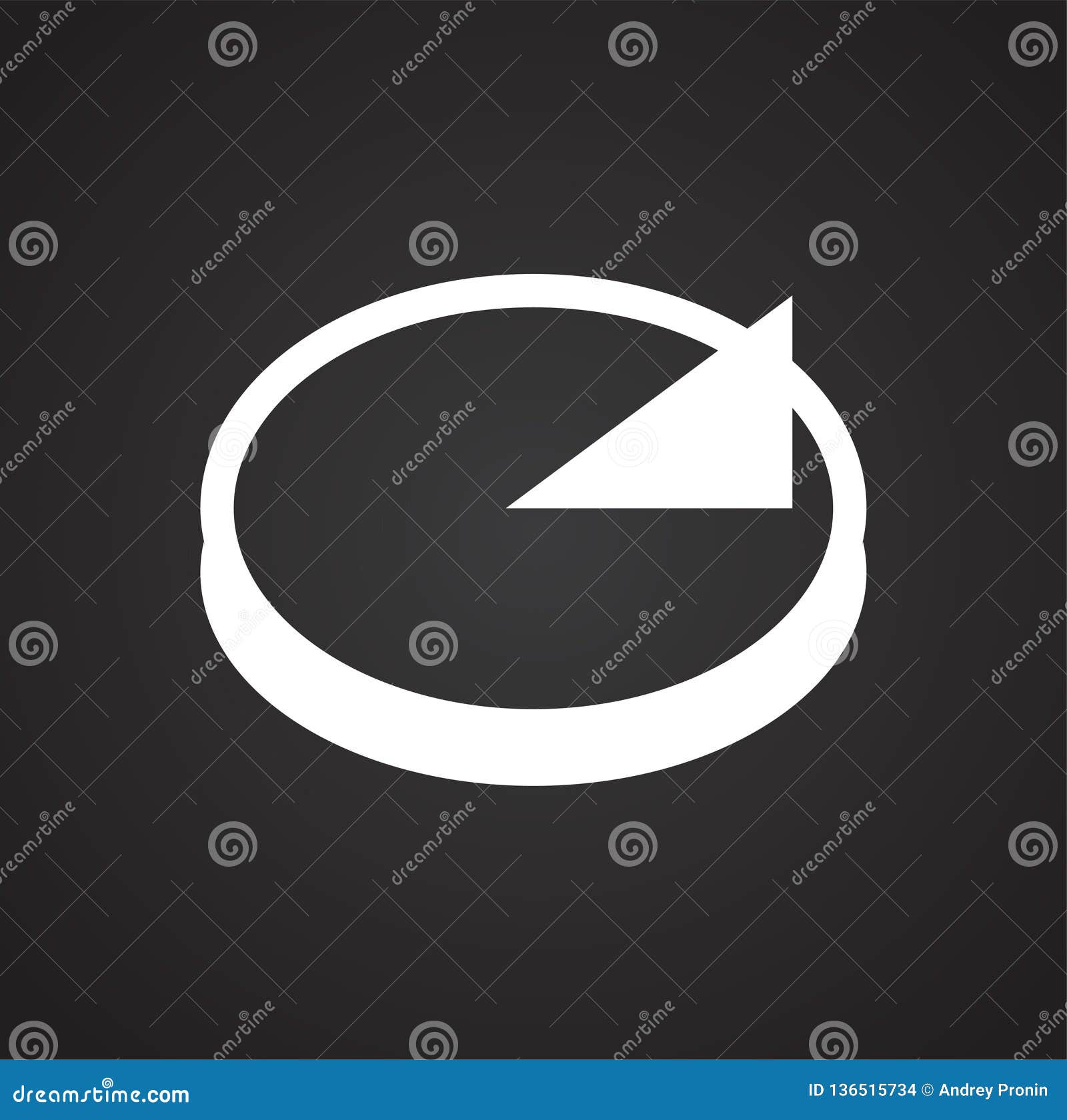 Time Icon on Black Background for Graphic and Web Design, Modern Simple ...