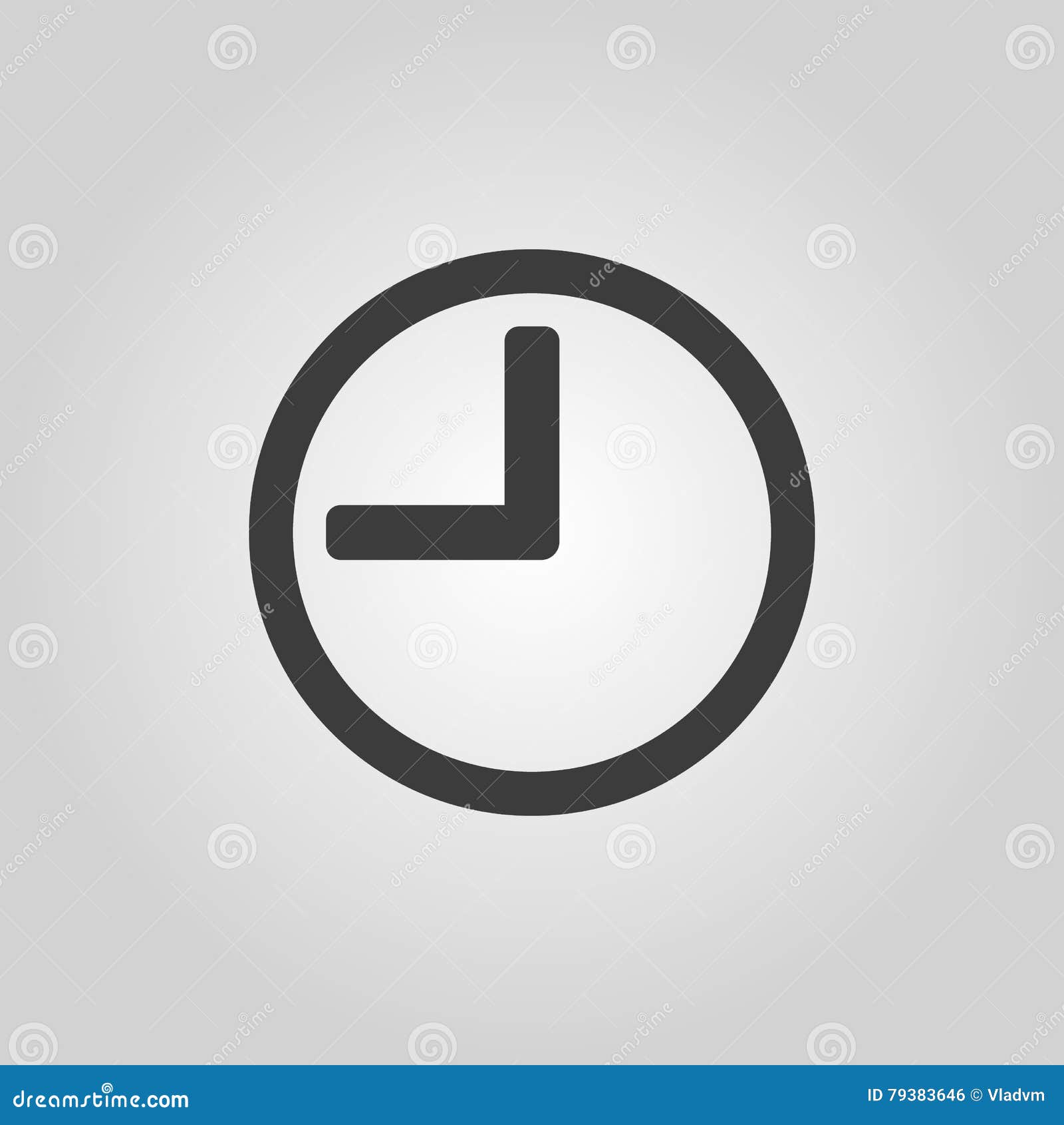 The Time Icon. Clock Sound Symbol Stock Vector - Illustration of hour ...