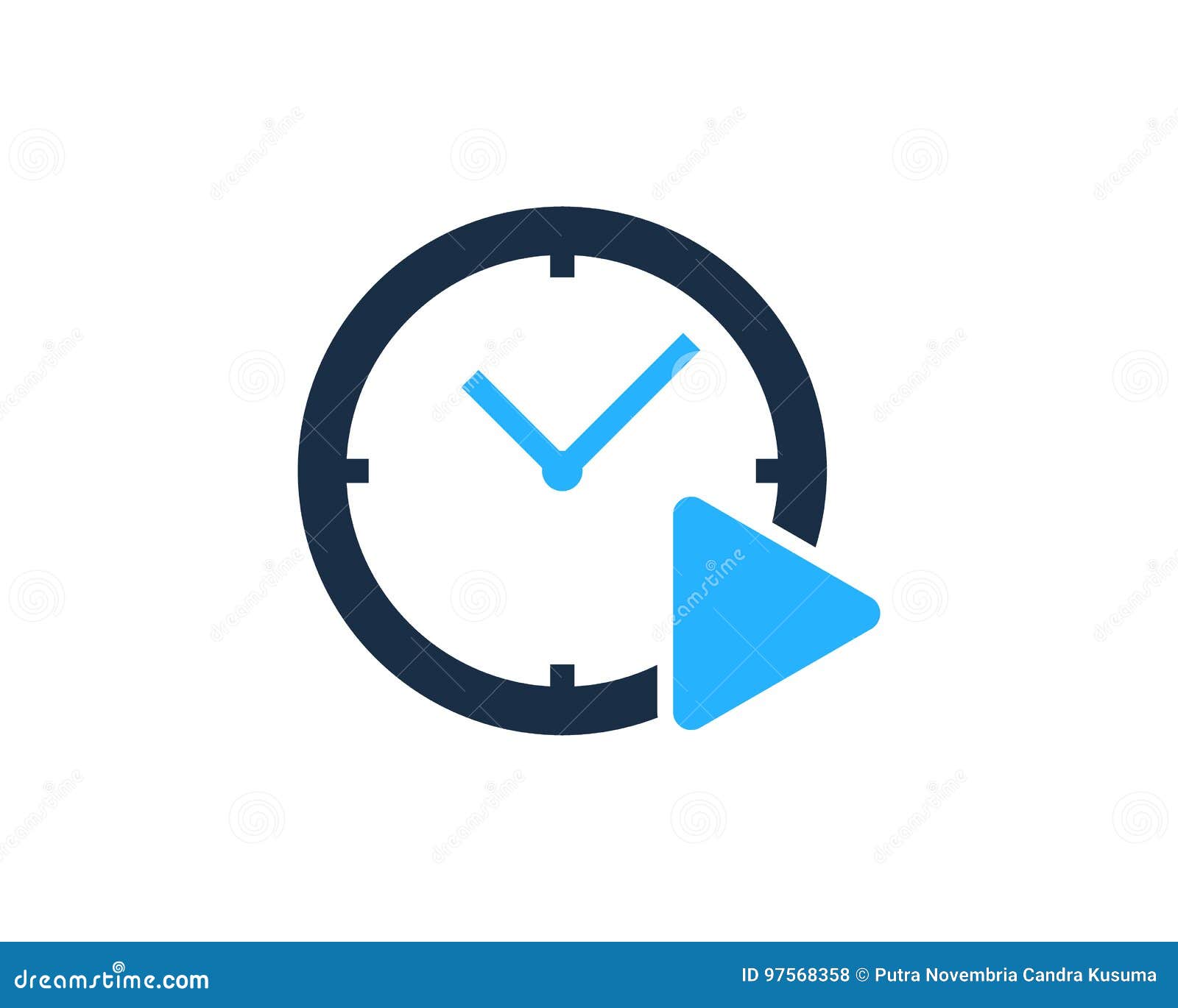 Time Icon Logo Design Element Stock Vector - Illustration of linear ...
