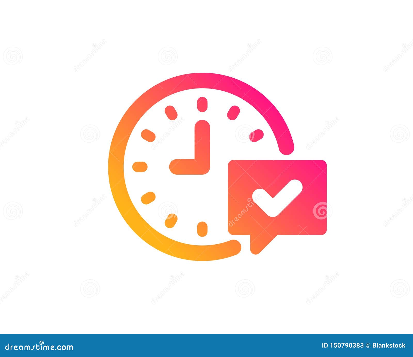 Time Icon. Select Alarm Sign. Vector Stock Vector - Illustration of ...