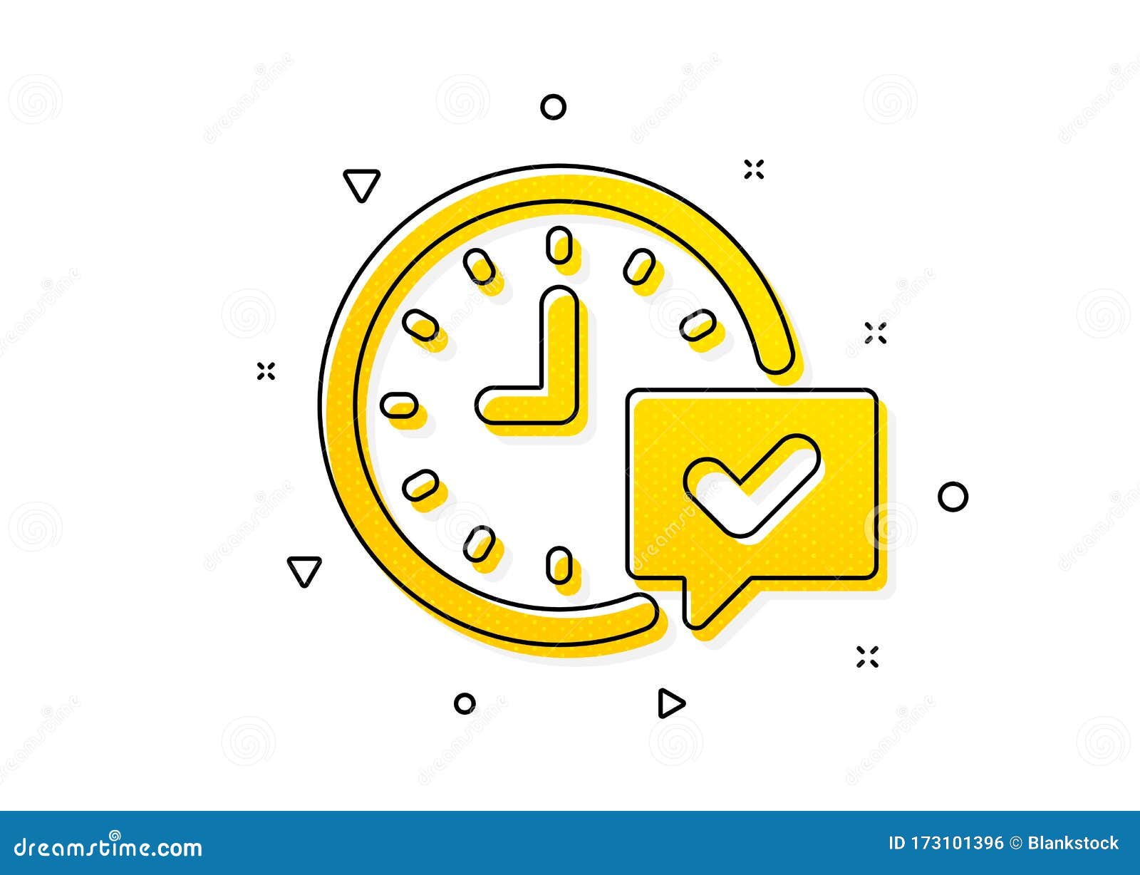 Time Icon. Select Alarm Sign. Vector Stock Vector - Illustration of ...