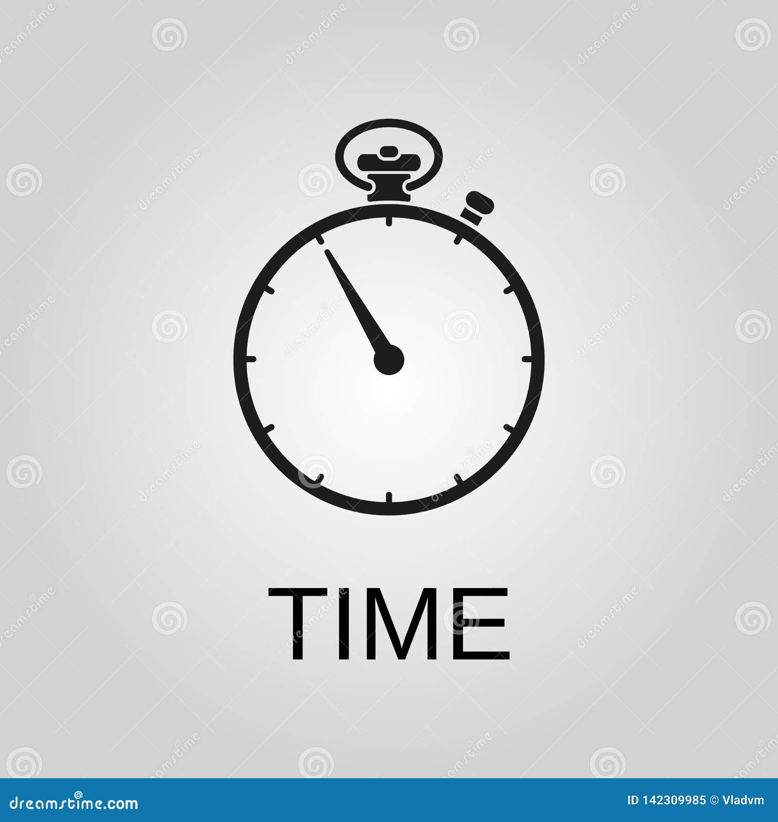 Time Icon. Time Symbol. Flat Design. Stock - Vector Illustration. Stock ...
