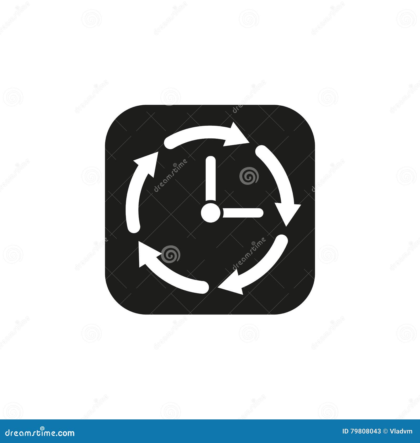 Time Icon. Time and Watch, Timer Symbol. UI. Web. Logo. Sign. Flat ...