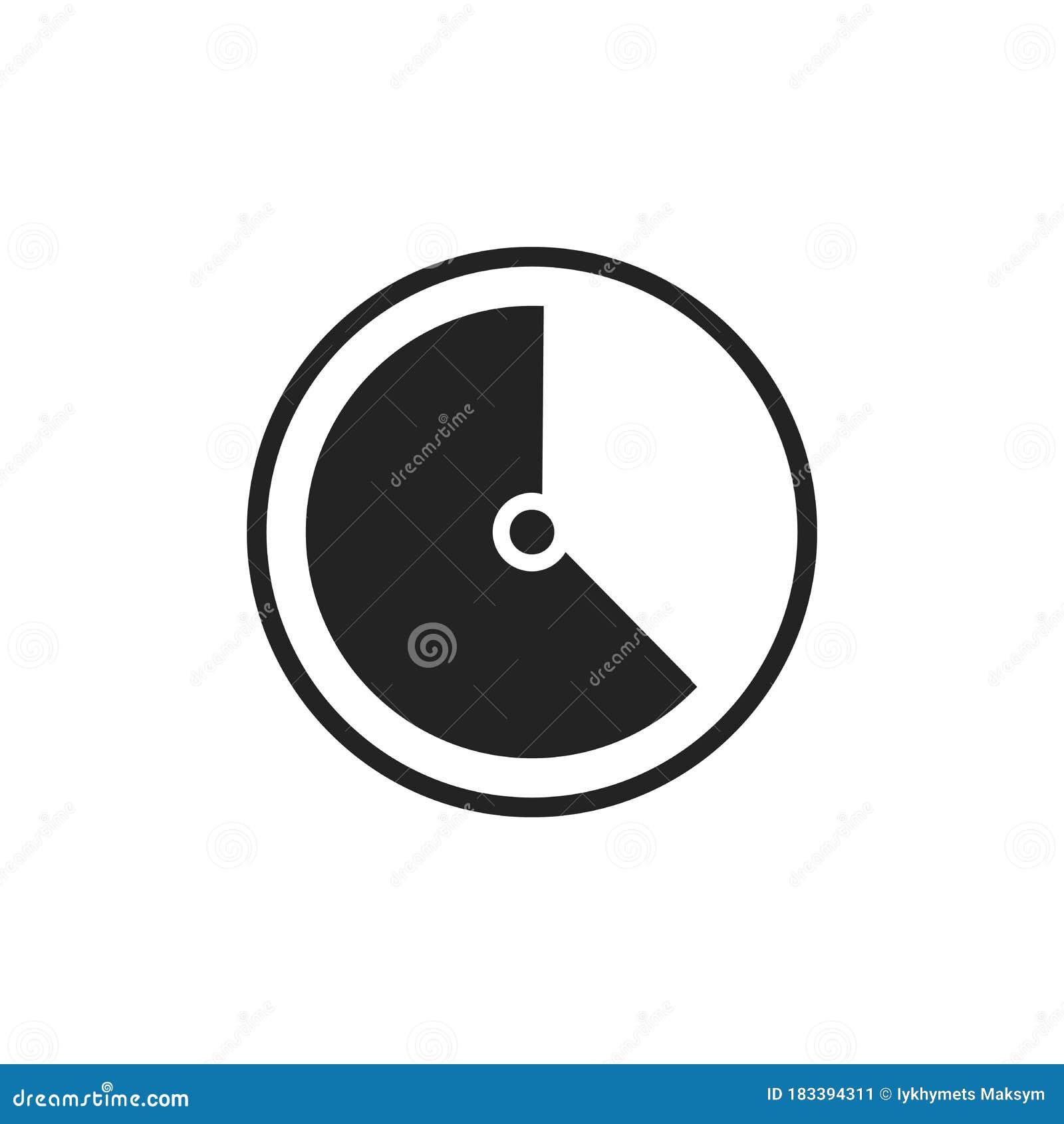 Time Icon Vector. Simple Flat Symbol. Illustration Pictogram. Stock ...